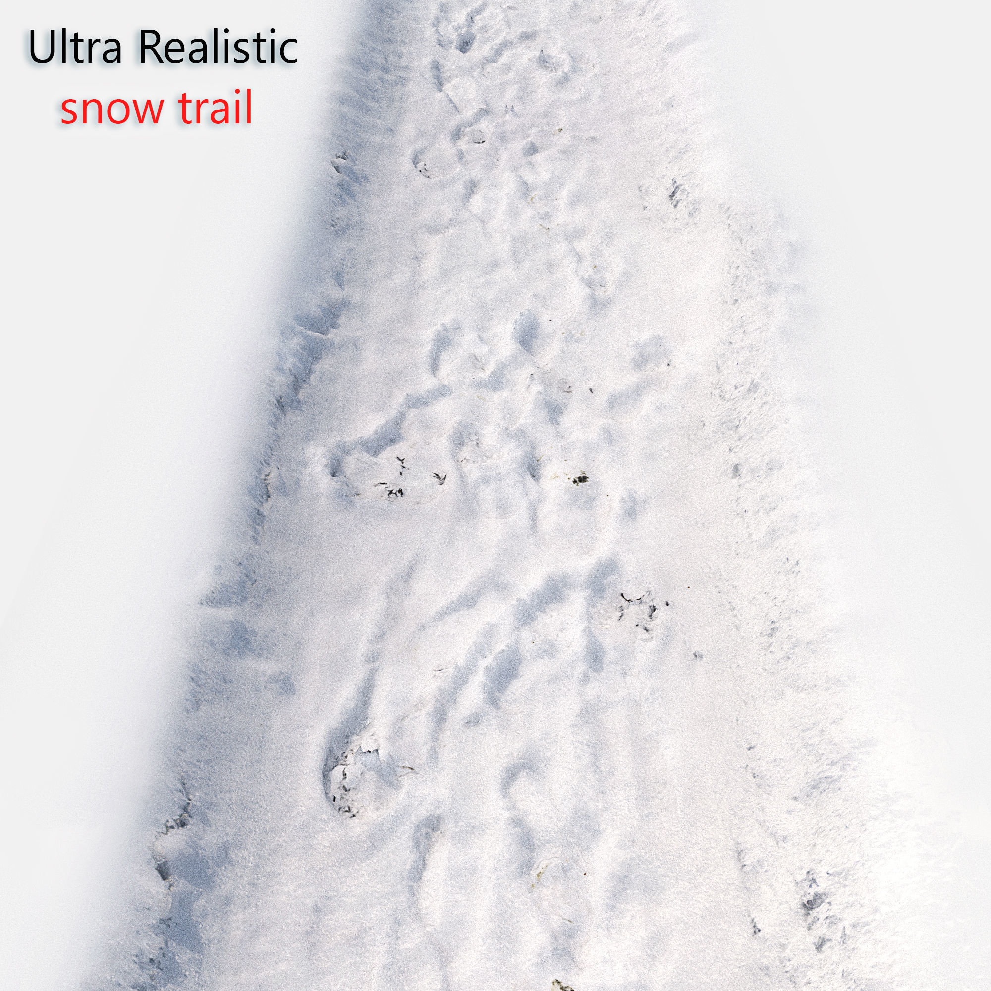 Ultra realistic Snow trail 3D model | CGTrader