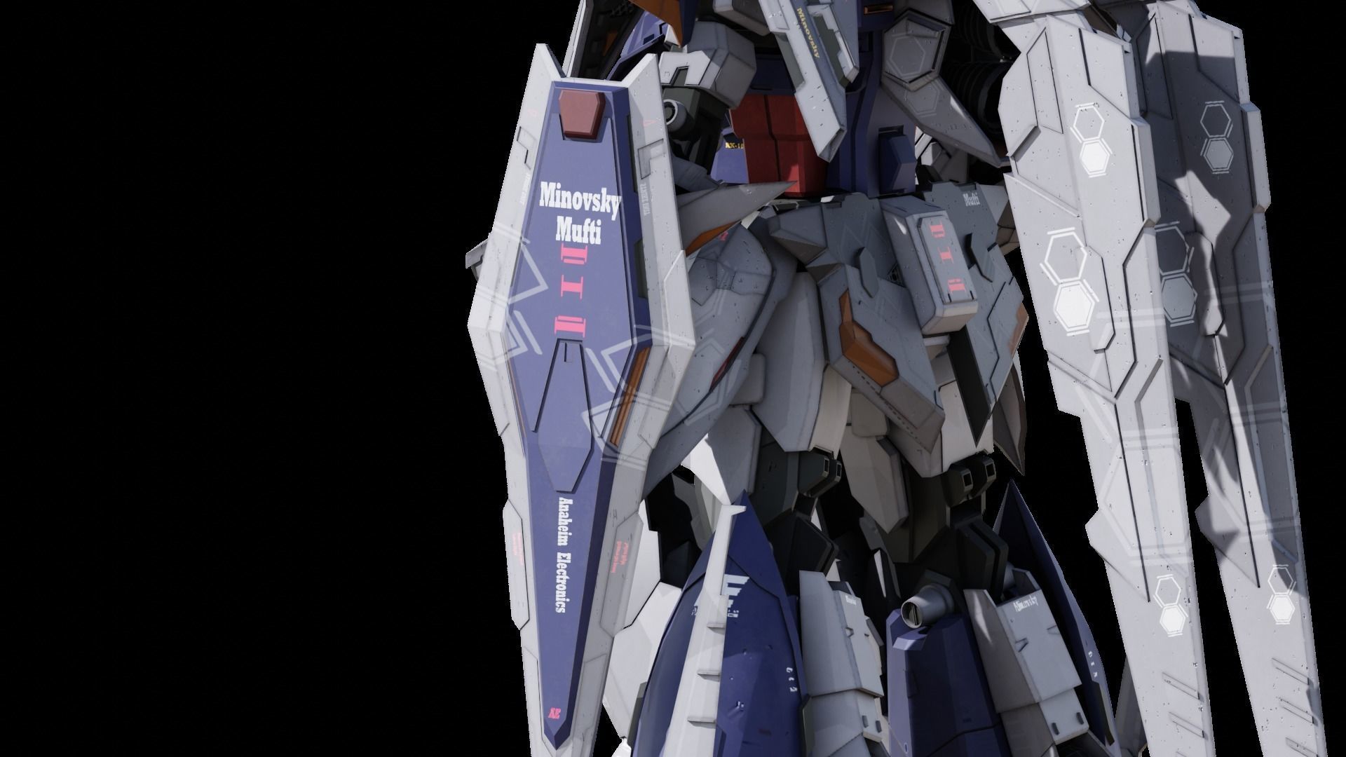 RX - 105 Gundam 3D model rigged | CGTrader