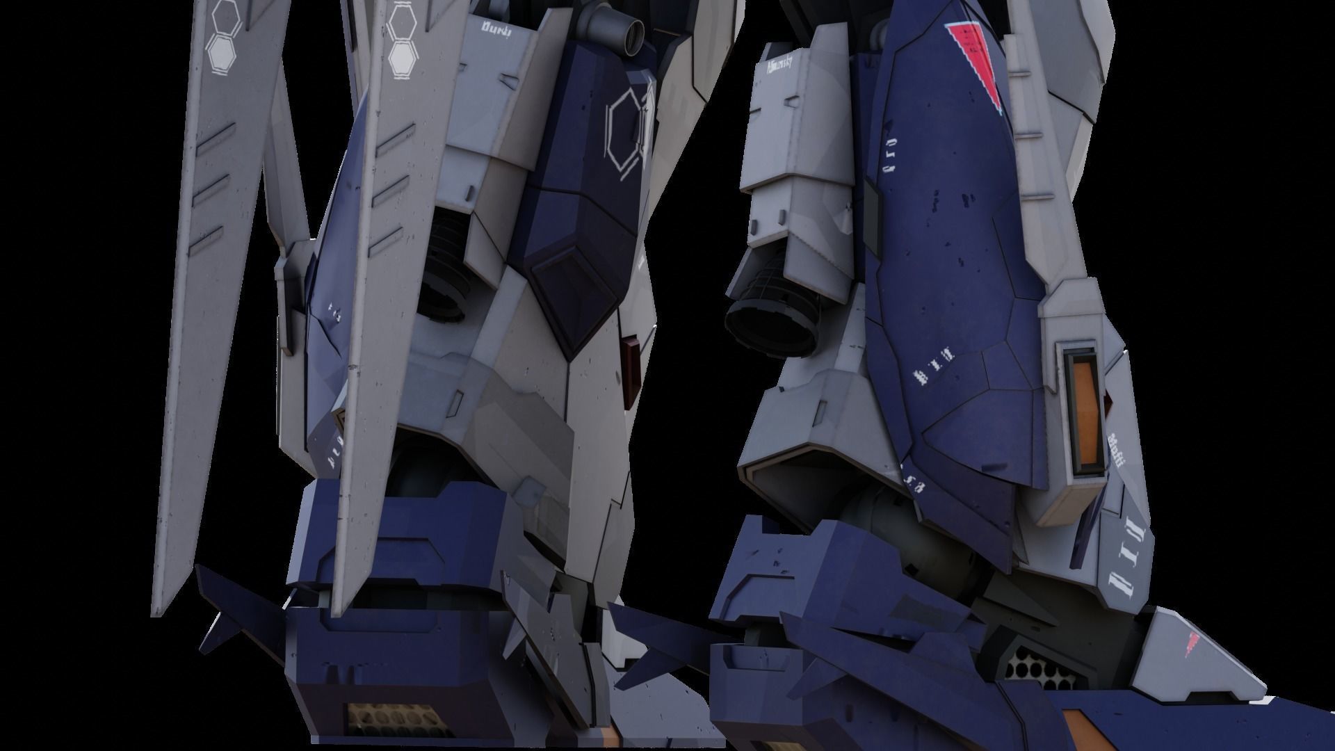 RX - 105 Gundam 3D model rigged | CGTrader