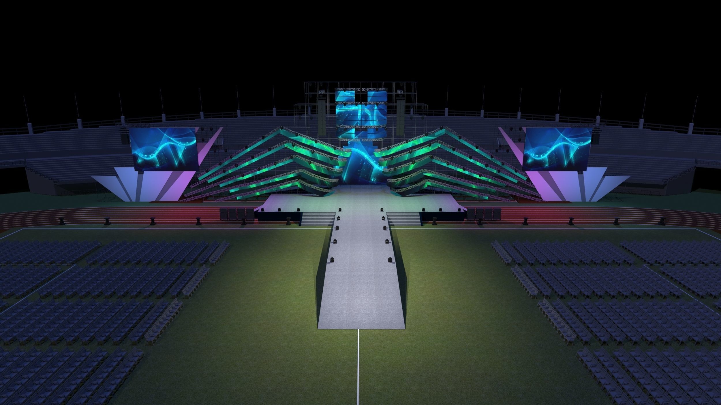 Concert Stage-Design20210120 3D model | CGTrader