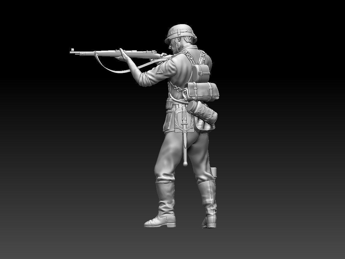 German soldier 3D model 3D printable | CGTrader