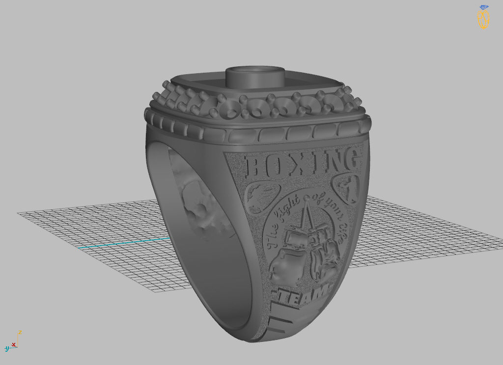 Gold ring box 3D model 3D printable | CGTrader