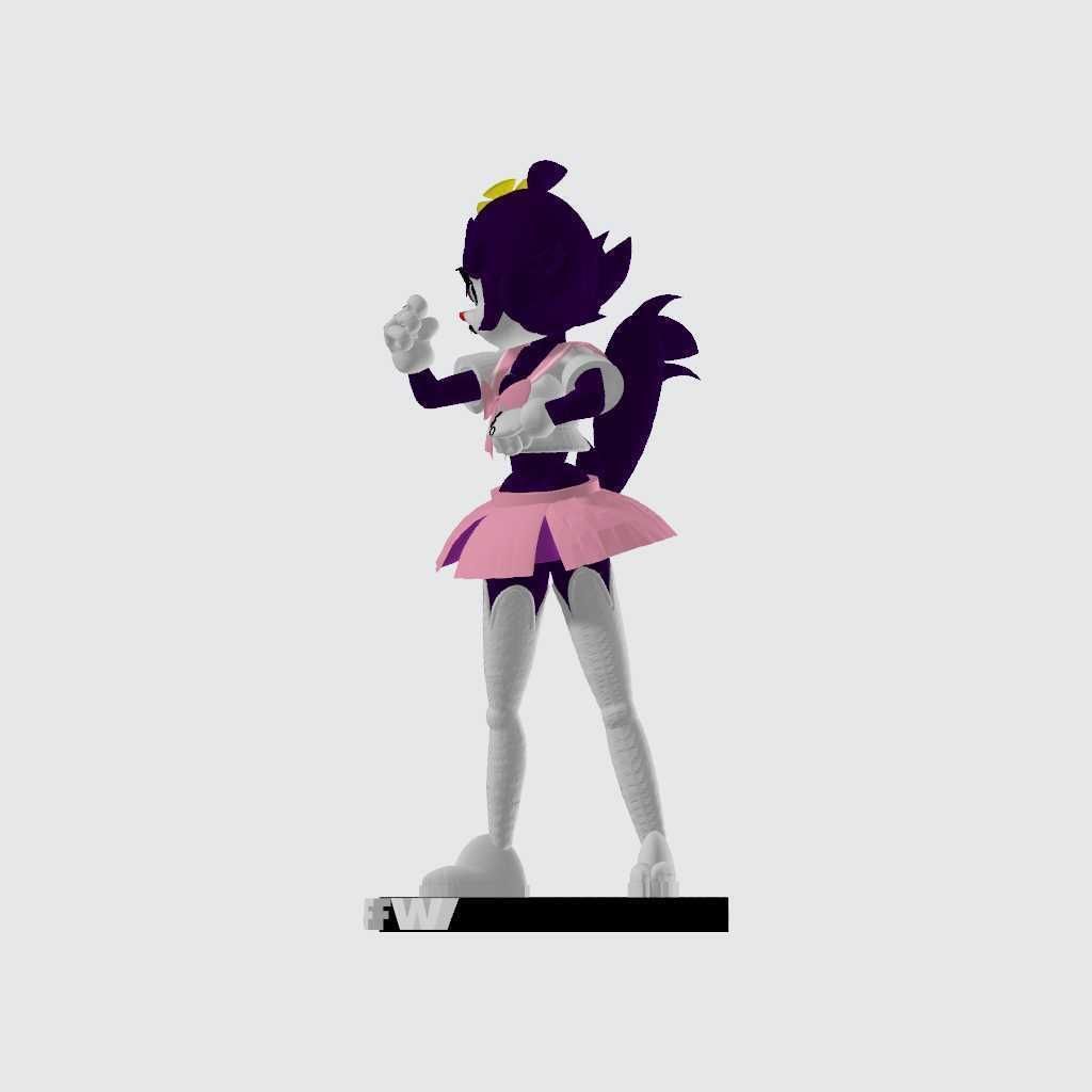 Animaniacs Dot anime style color 2 3D model 3D printable | CGTrader