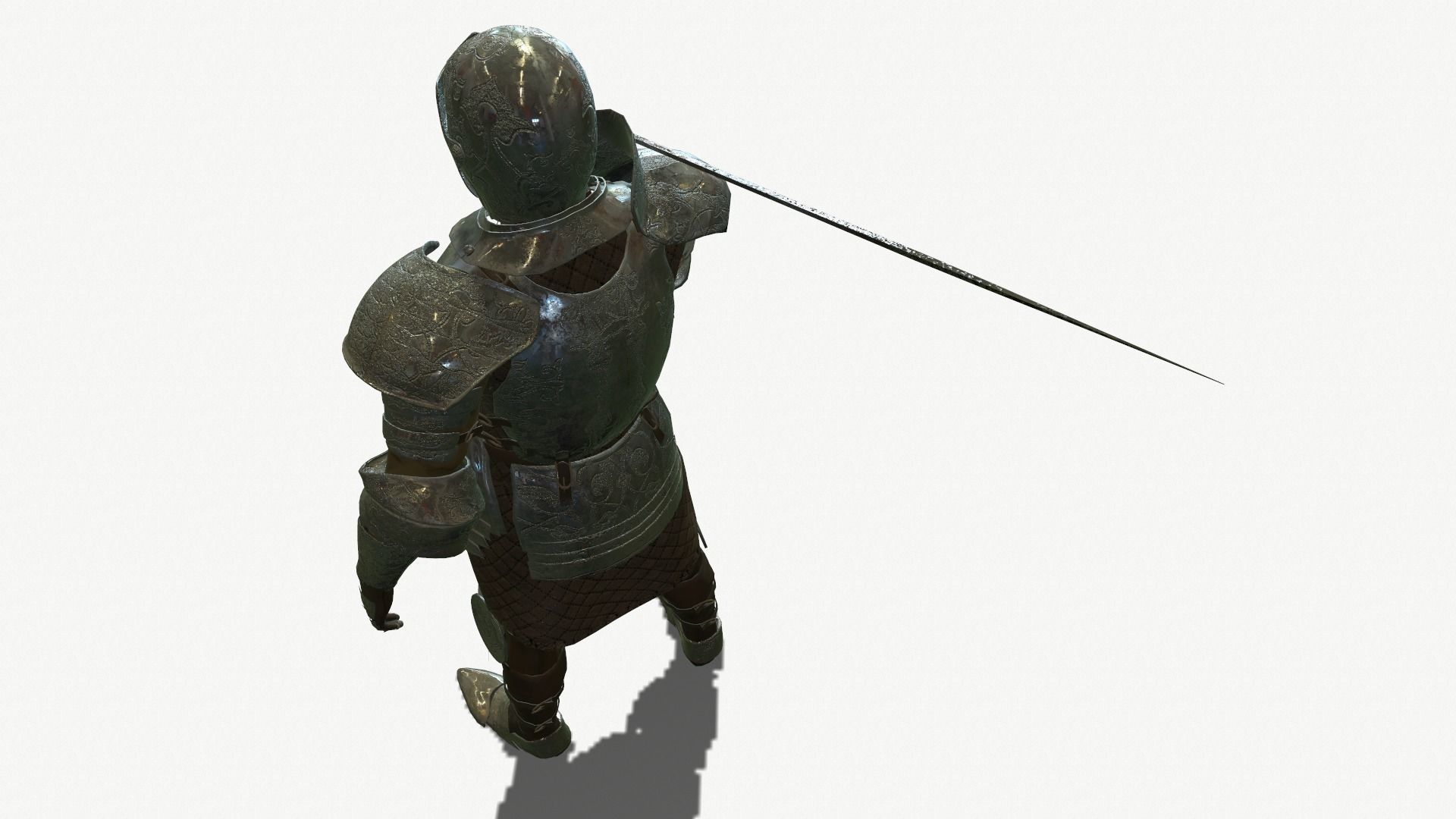 3D model Knight Plate Armour VR / AR / low-poly rigged animated | CGTrader