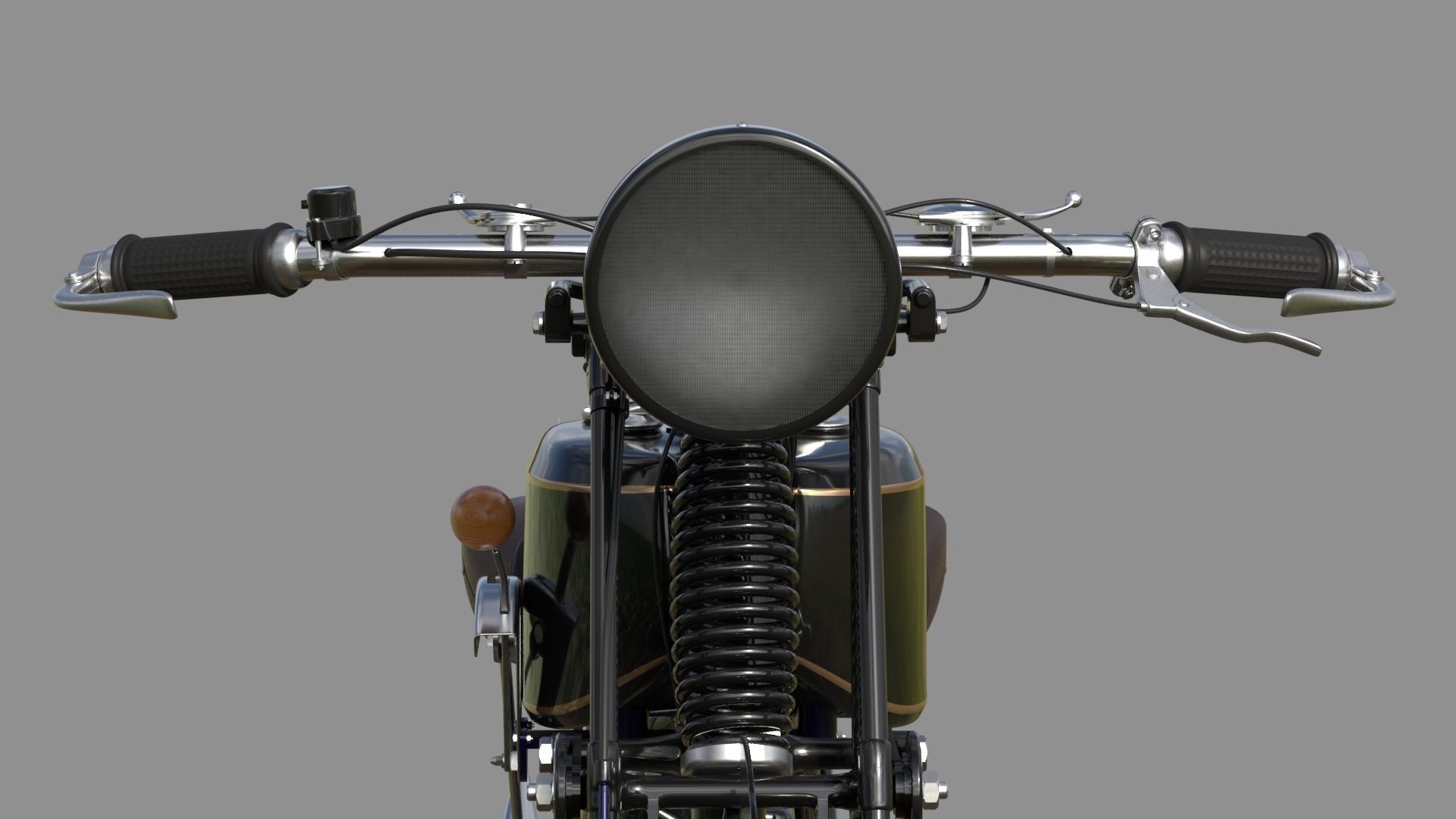 Vintage motorcycle cafe racer Ariel 550 SV 1928 3D model rigged | CGTrader