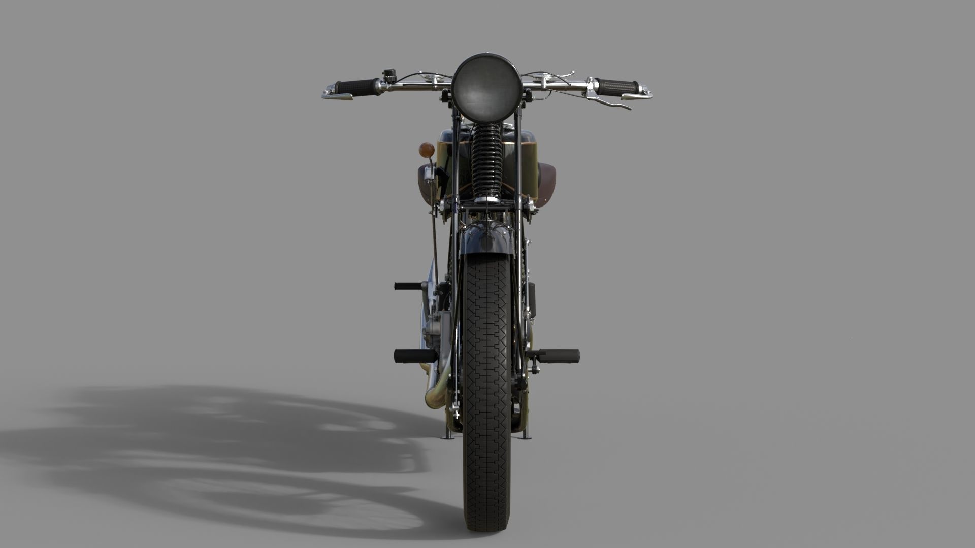 Vintage motorcycle cafe racer Ariel 550 SV 1928 3D model rigged | CGTrader