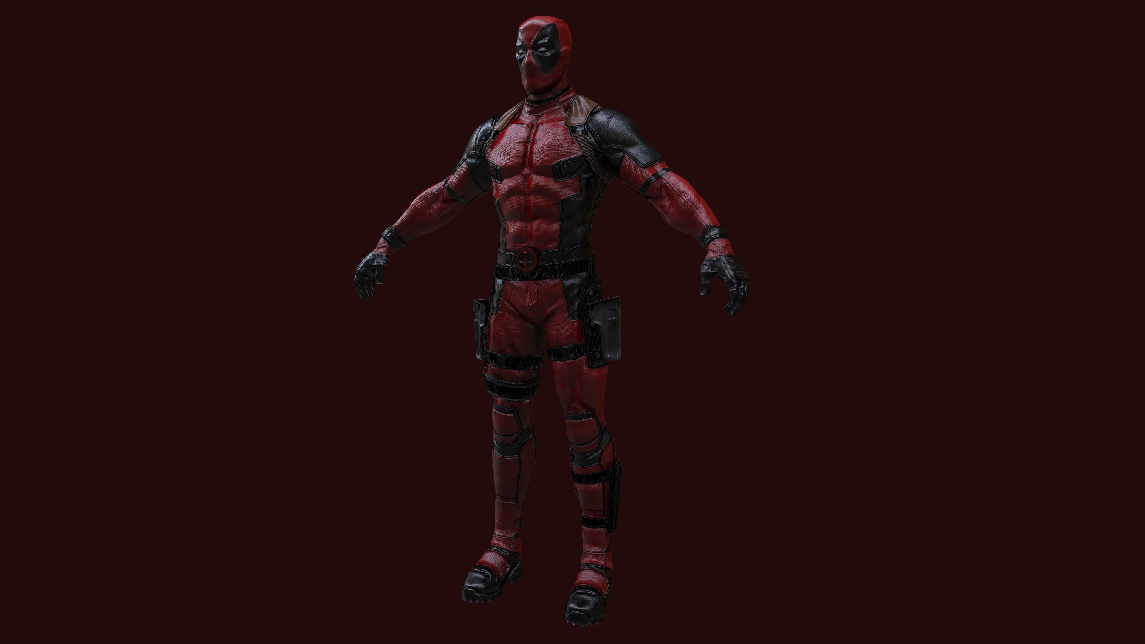 3D model DEADPOOL VR / AR / low-poly | CGTrader