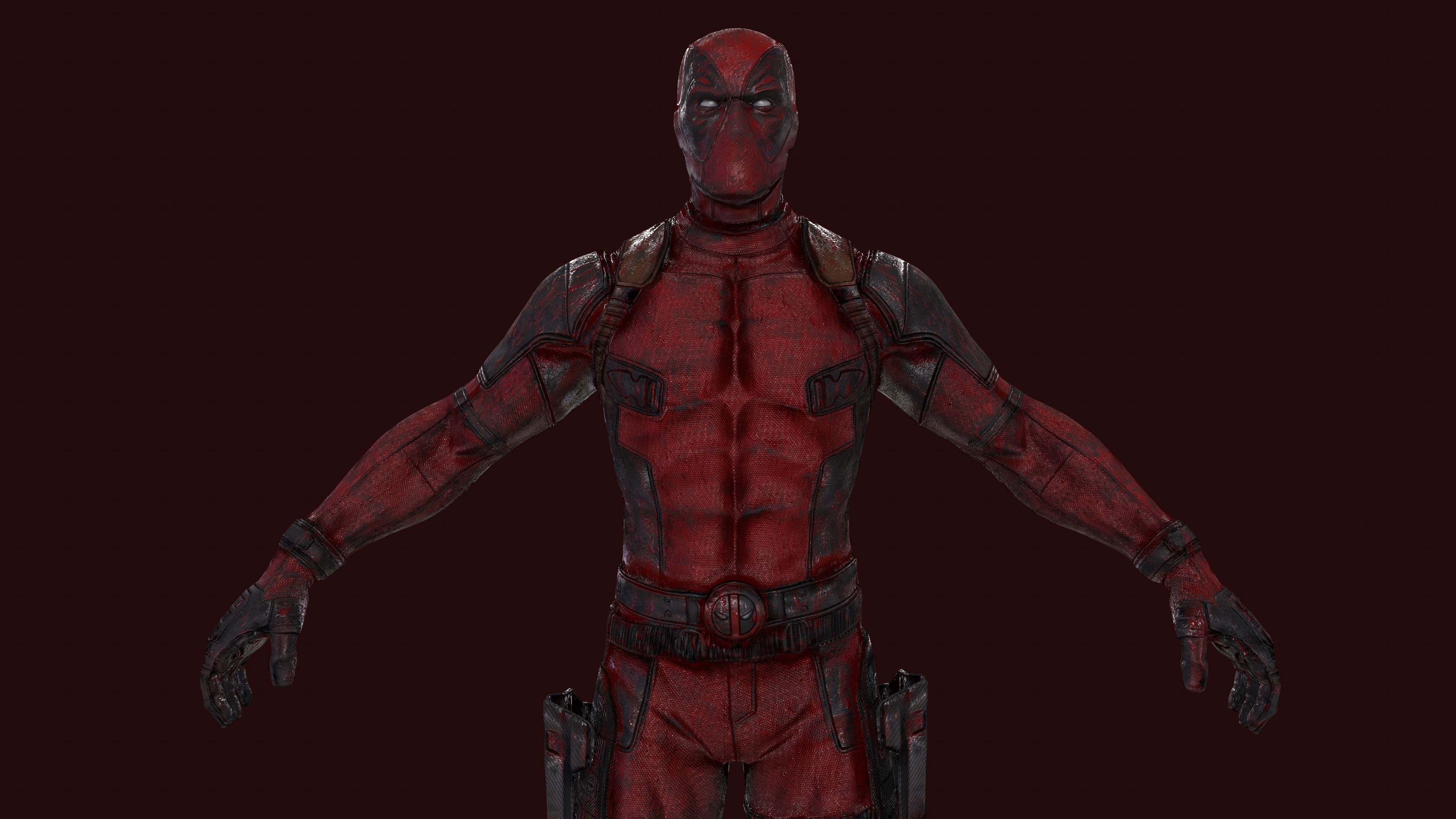 3D model DEADPOOL VR / AR / low-poly | CGTrader