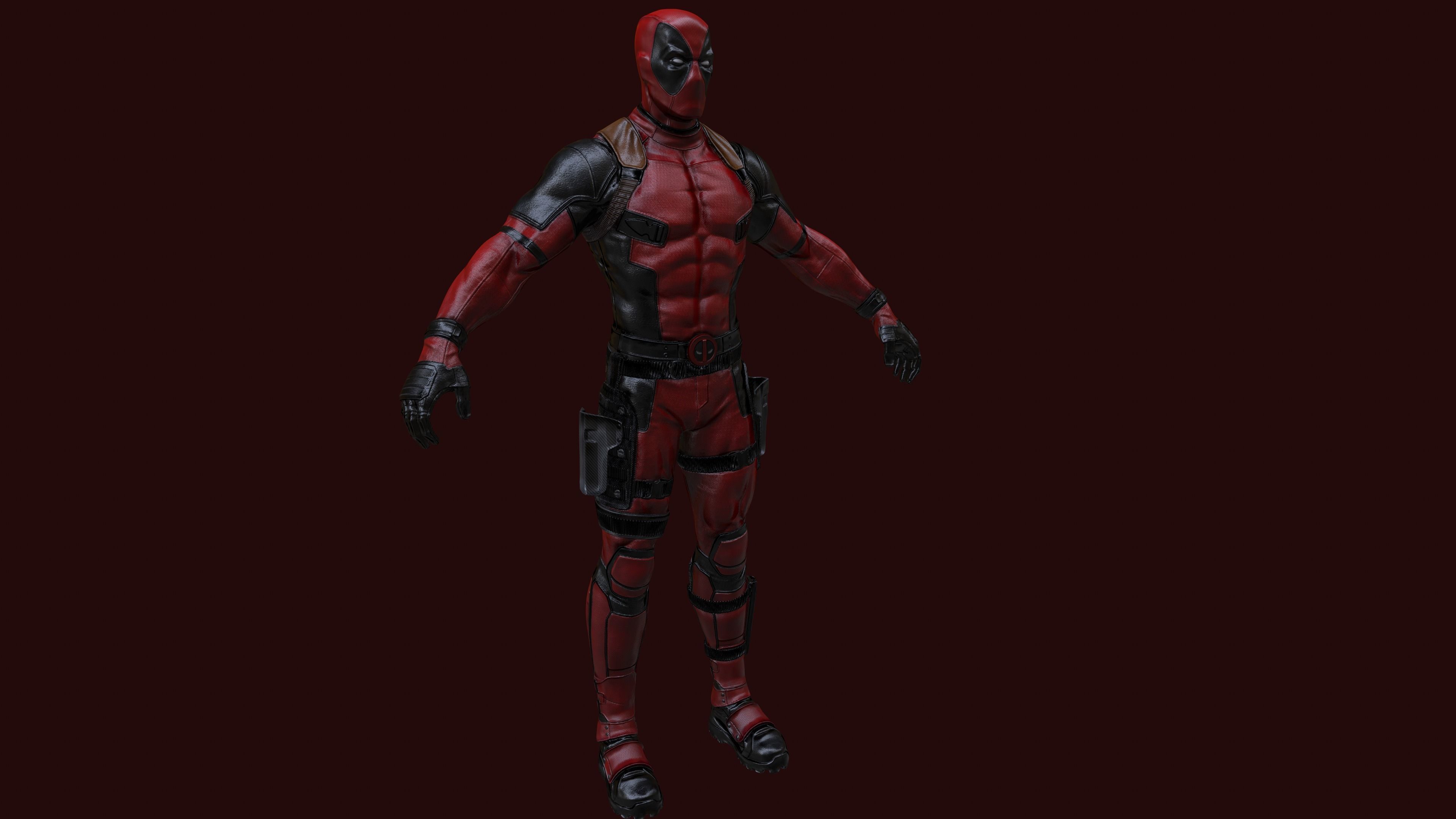 3D model DEADPOOL VR / AR / low-poly | CGTrader
