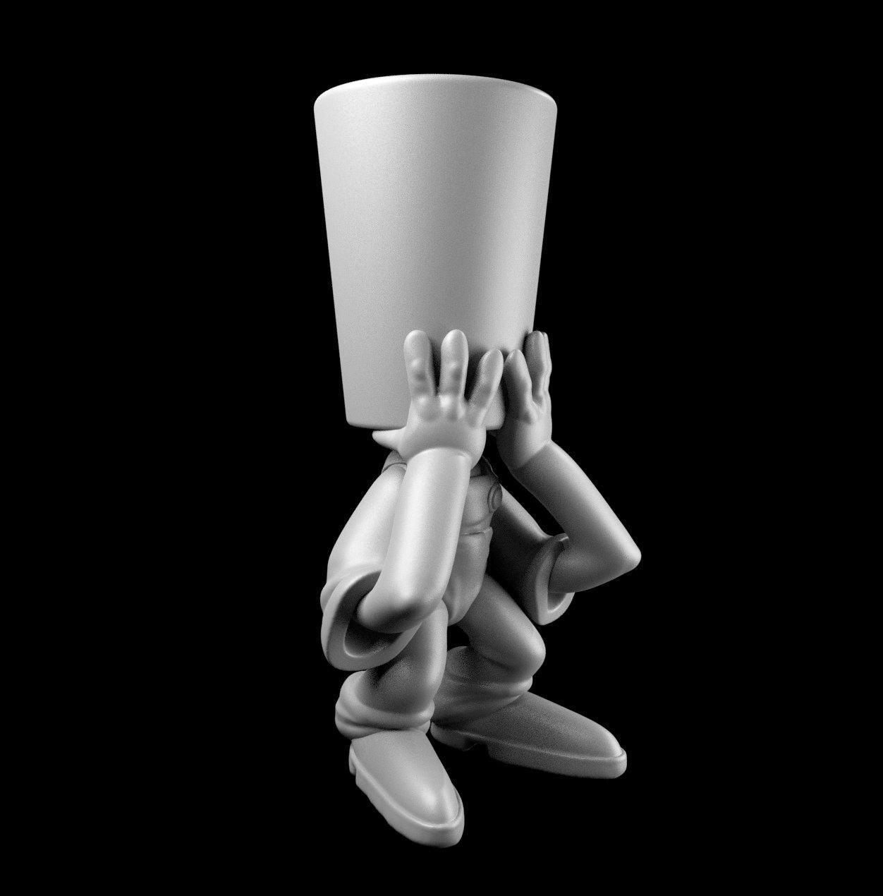 Pencil holder Vase holder objects holder free 3D model 3D printable ...