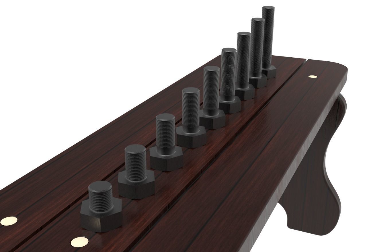3D model for 1 BSW bolts with different length 3D model | CGTrader