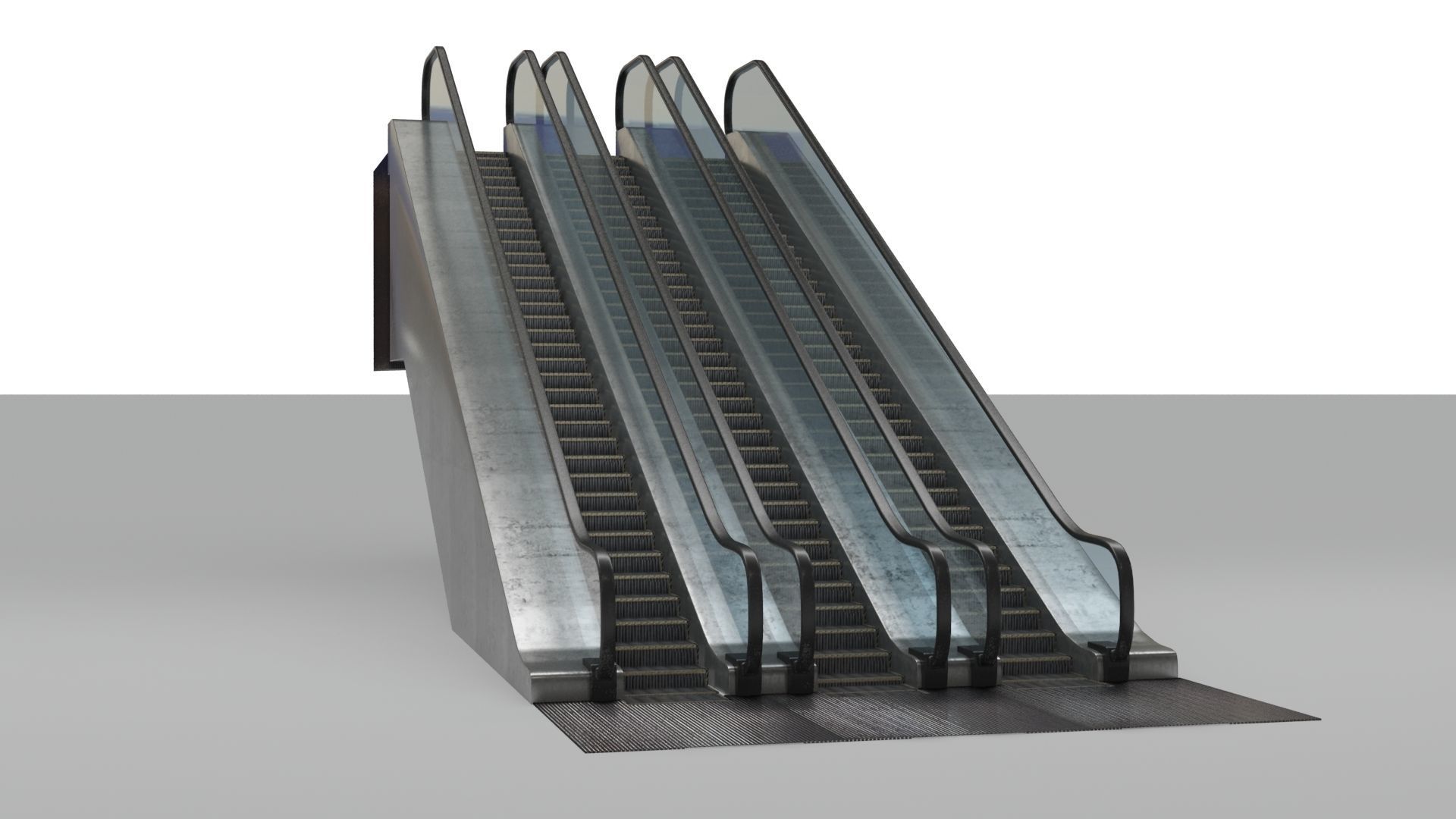 3D model escalator rigged VR / AR / low-poly | CGTrader