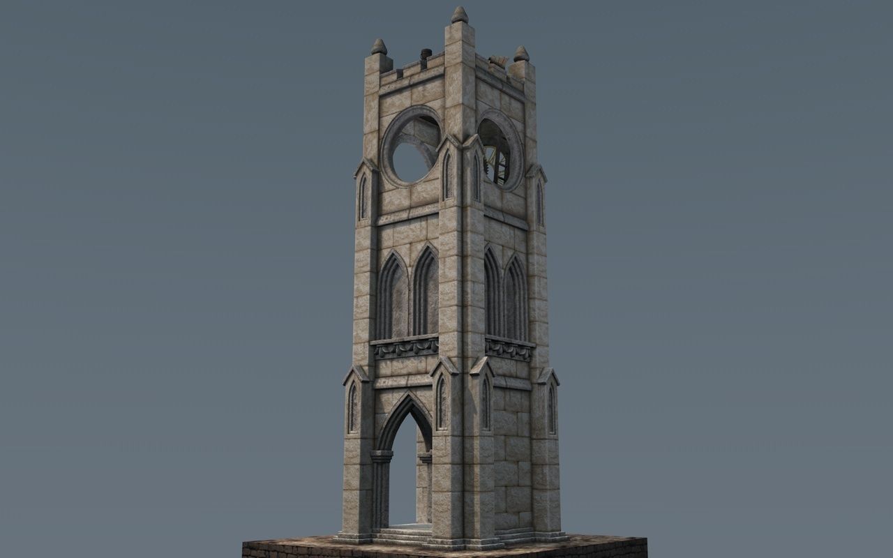 Victorian clock tower 3D model | CGTrader