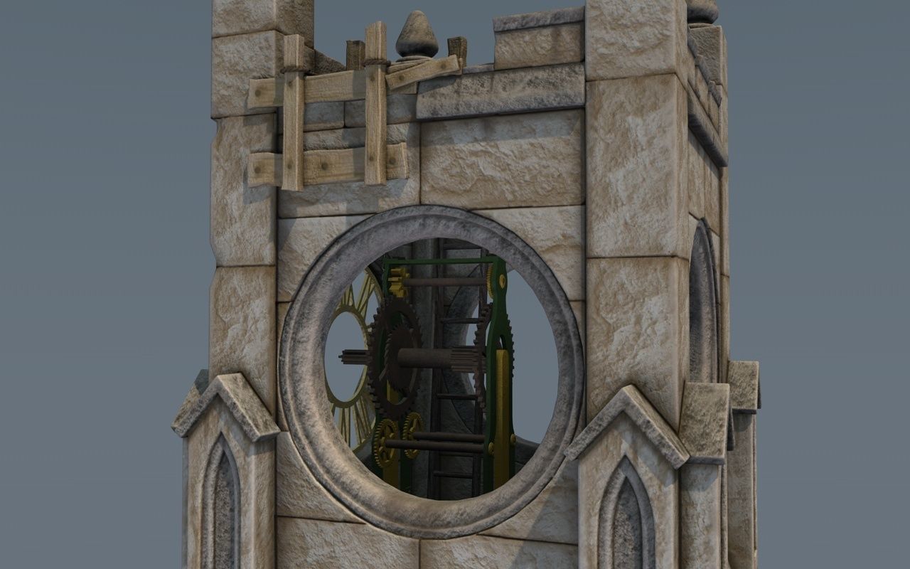 Victorian clock tower 3D model | CGTrader