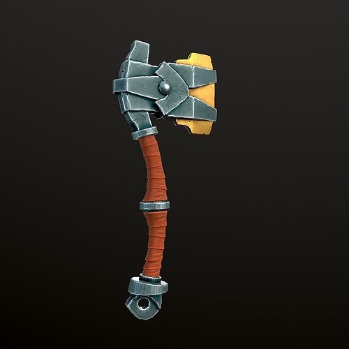 3D model Stylized Axe 02 VR / AR / low-poly | CGTrader