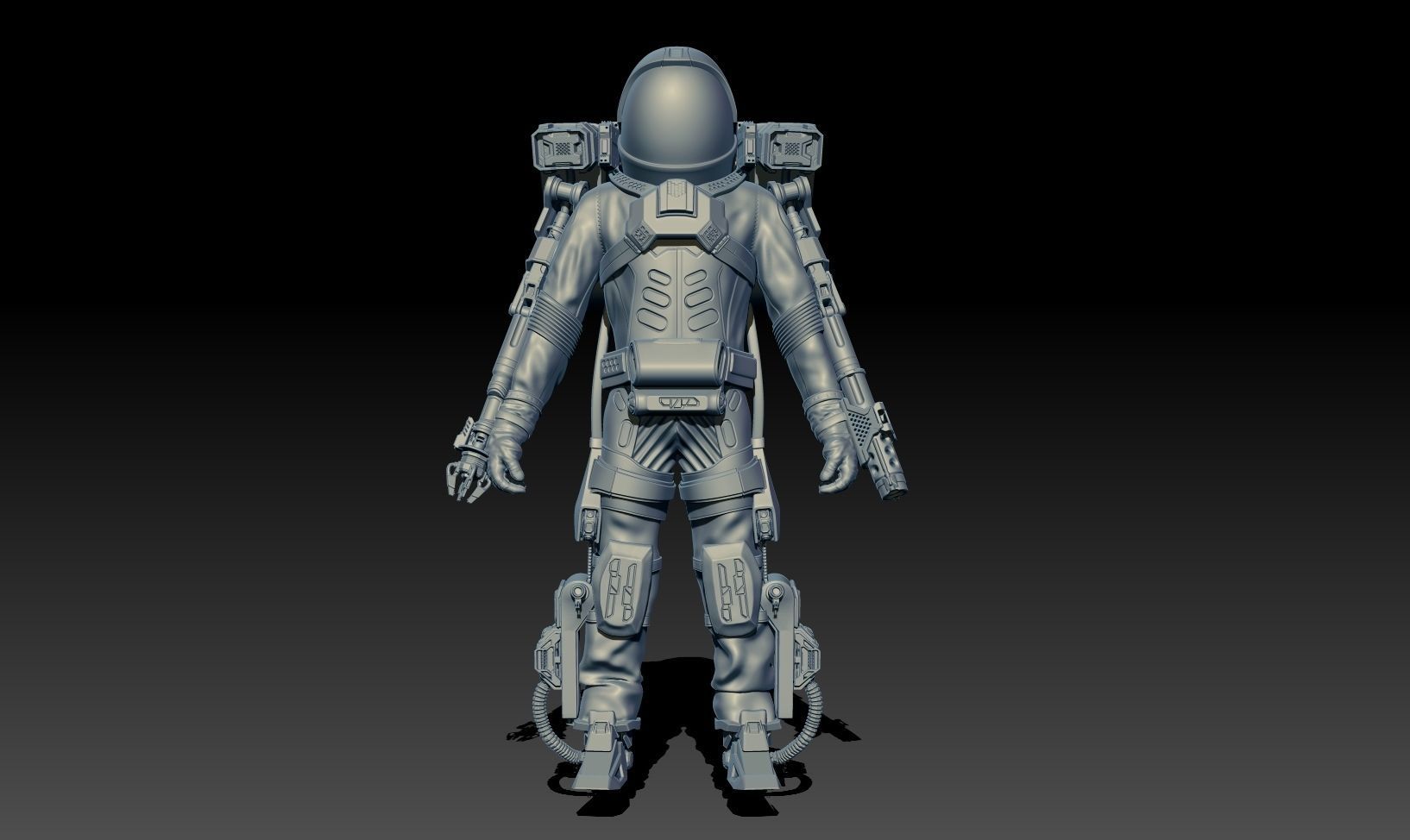 Si-fi spacesuit High-poly 3D model 3D model | CGTrader