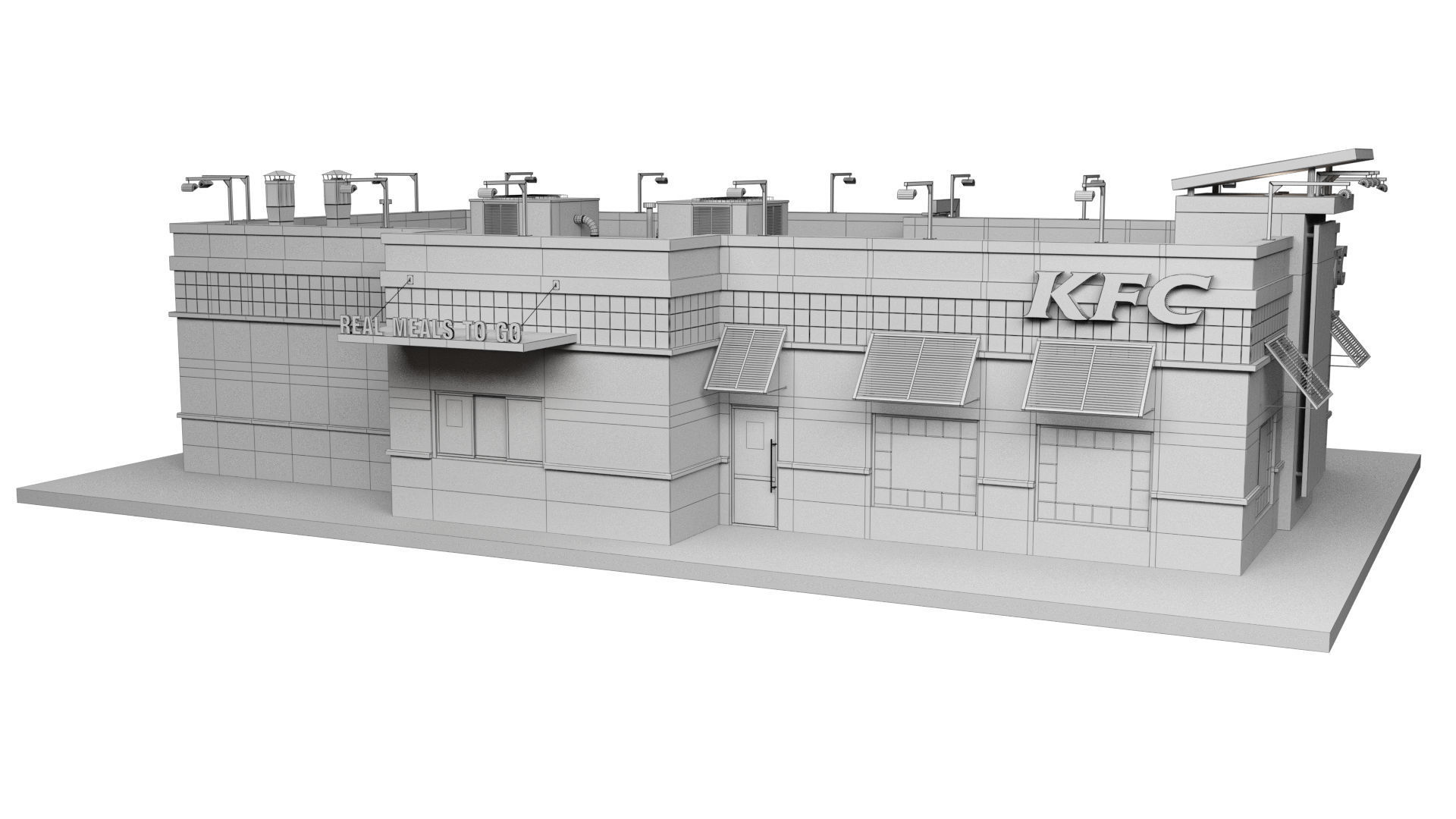 KFC Restaurant 3D model | CGTrader