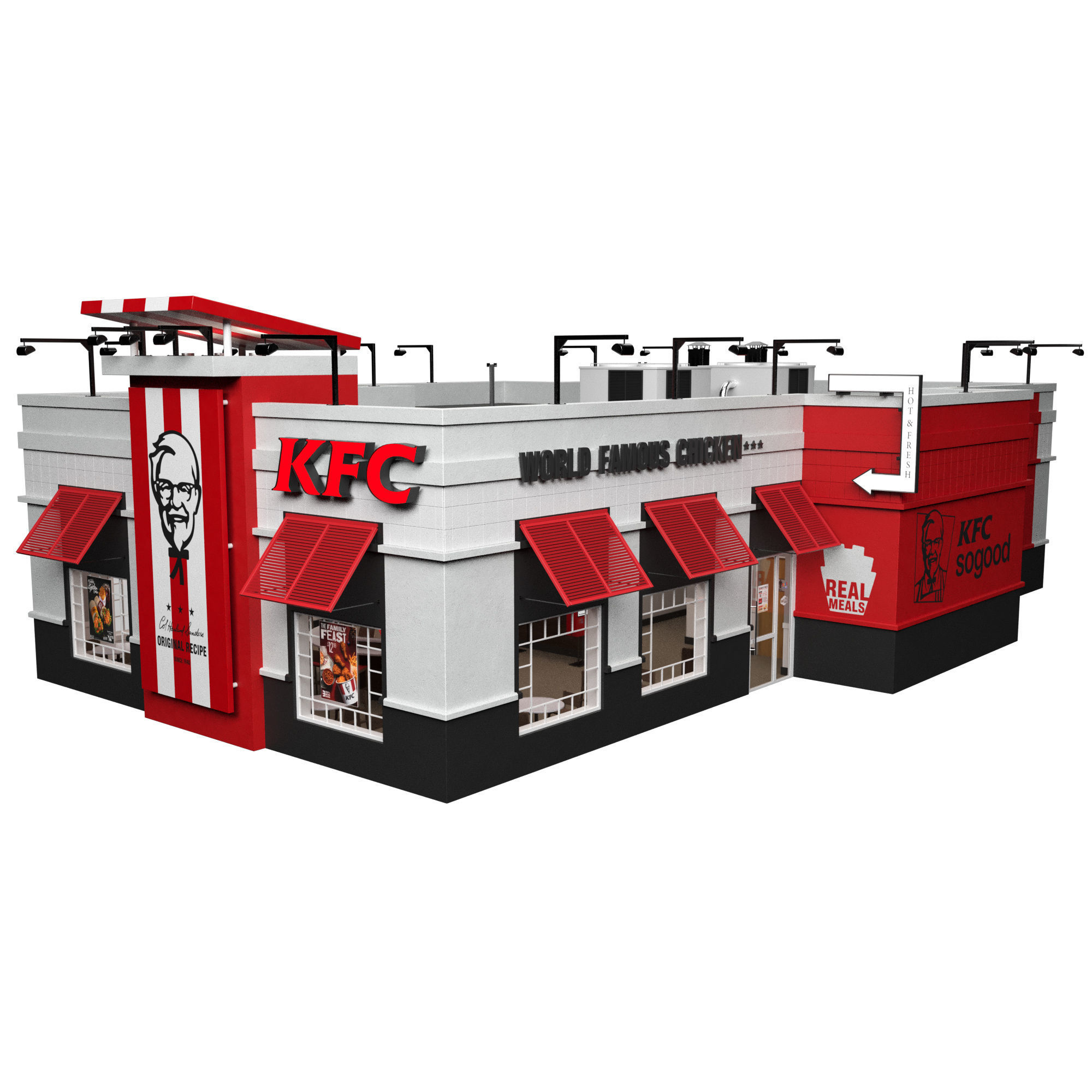 KFC Restaurant 3D model | CGTrader