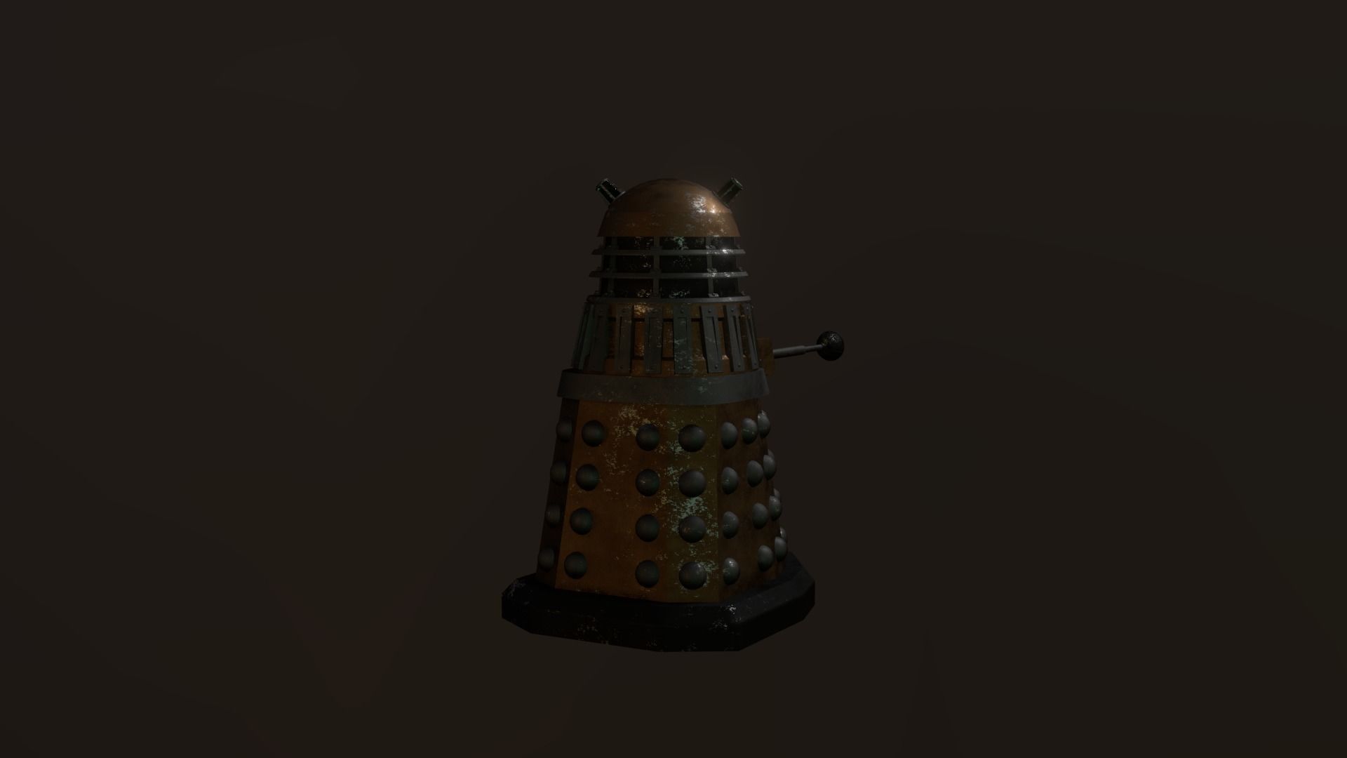 3D model STEAMPUNK DALEK PACK - Rogue Film Productions VR / AR / low ...