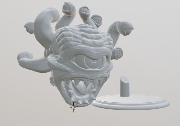 The Beholder monster head 3D model 3D printable | CGTrader