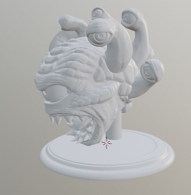 The Beholder monster head 3D model 3D printable | CGTrader