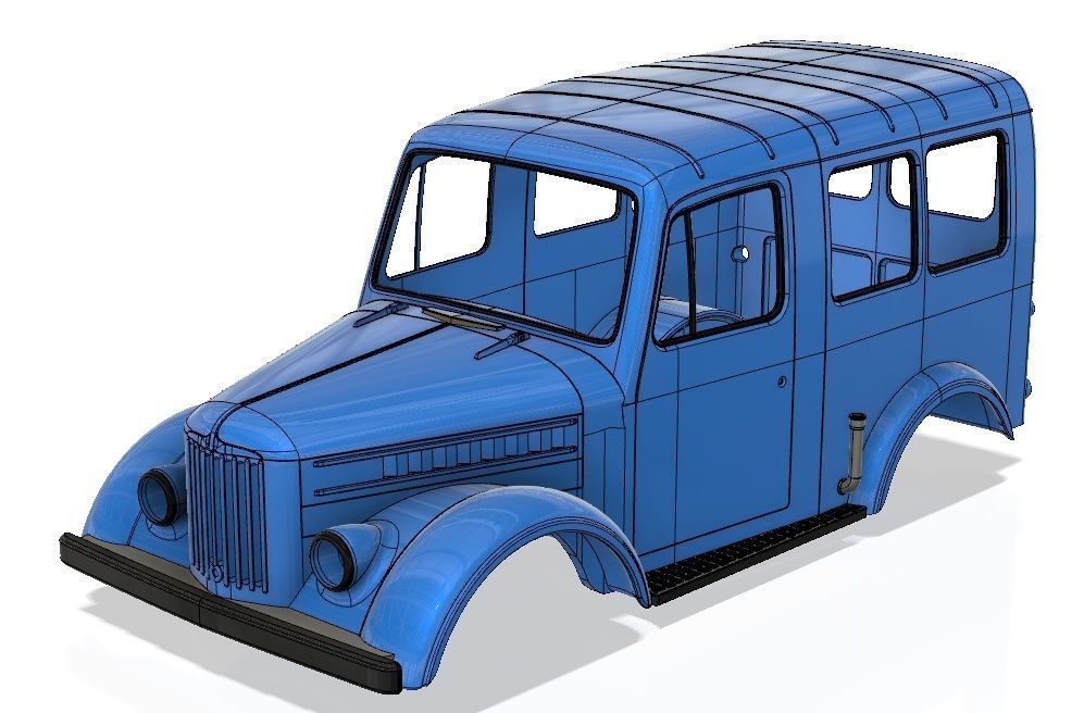 GAZ-69 Hardbody 3D model 3D printable | CGTrader