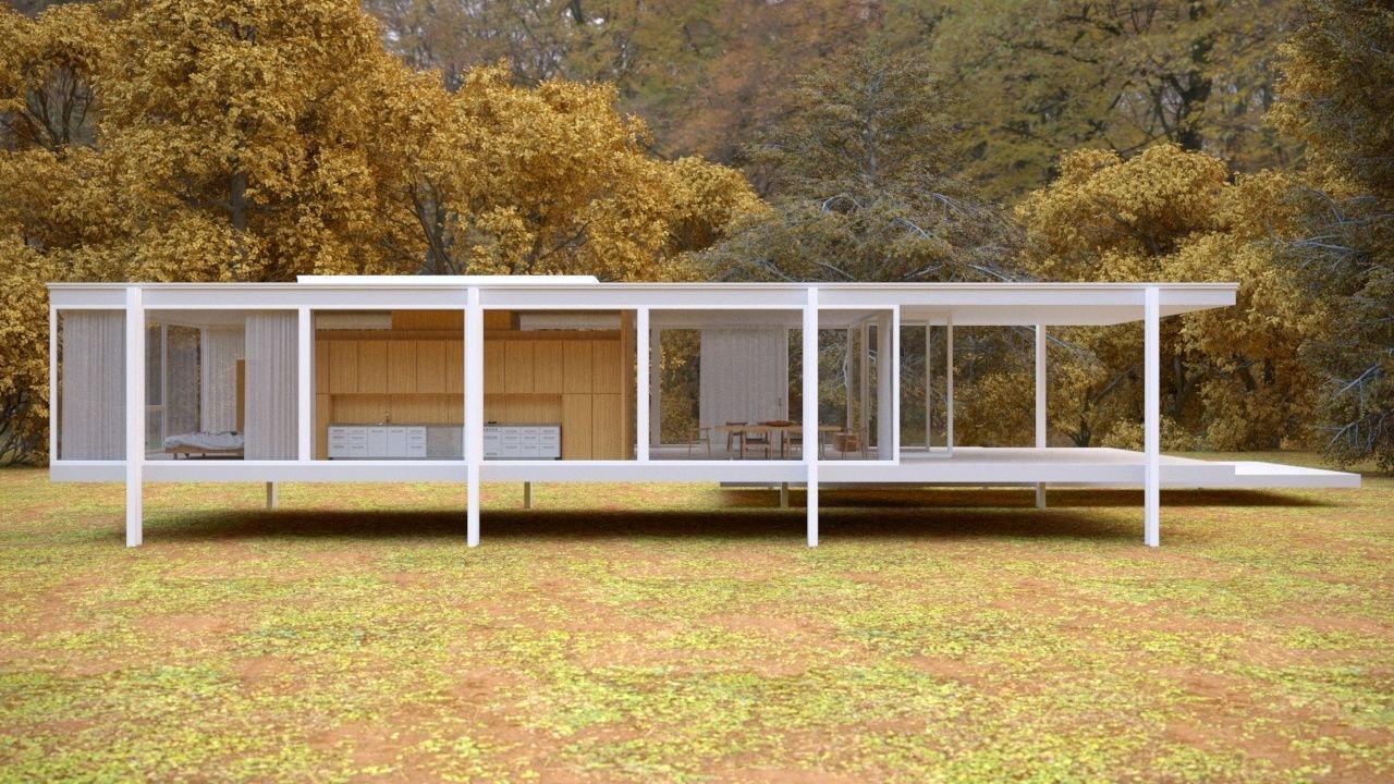 Farnsworth House 3D model | CGTrader