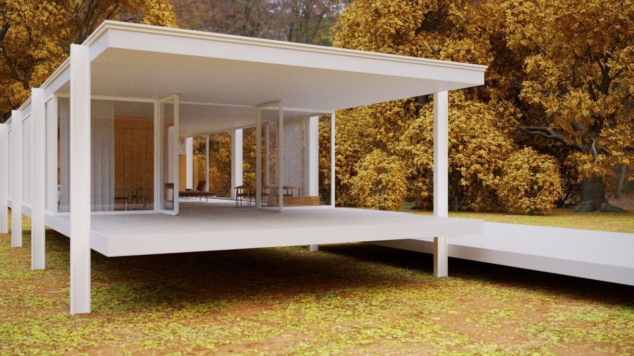 Farnsworth House 3D model | CGTrader