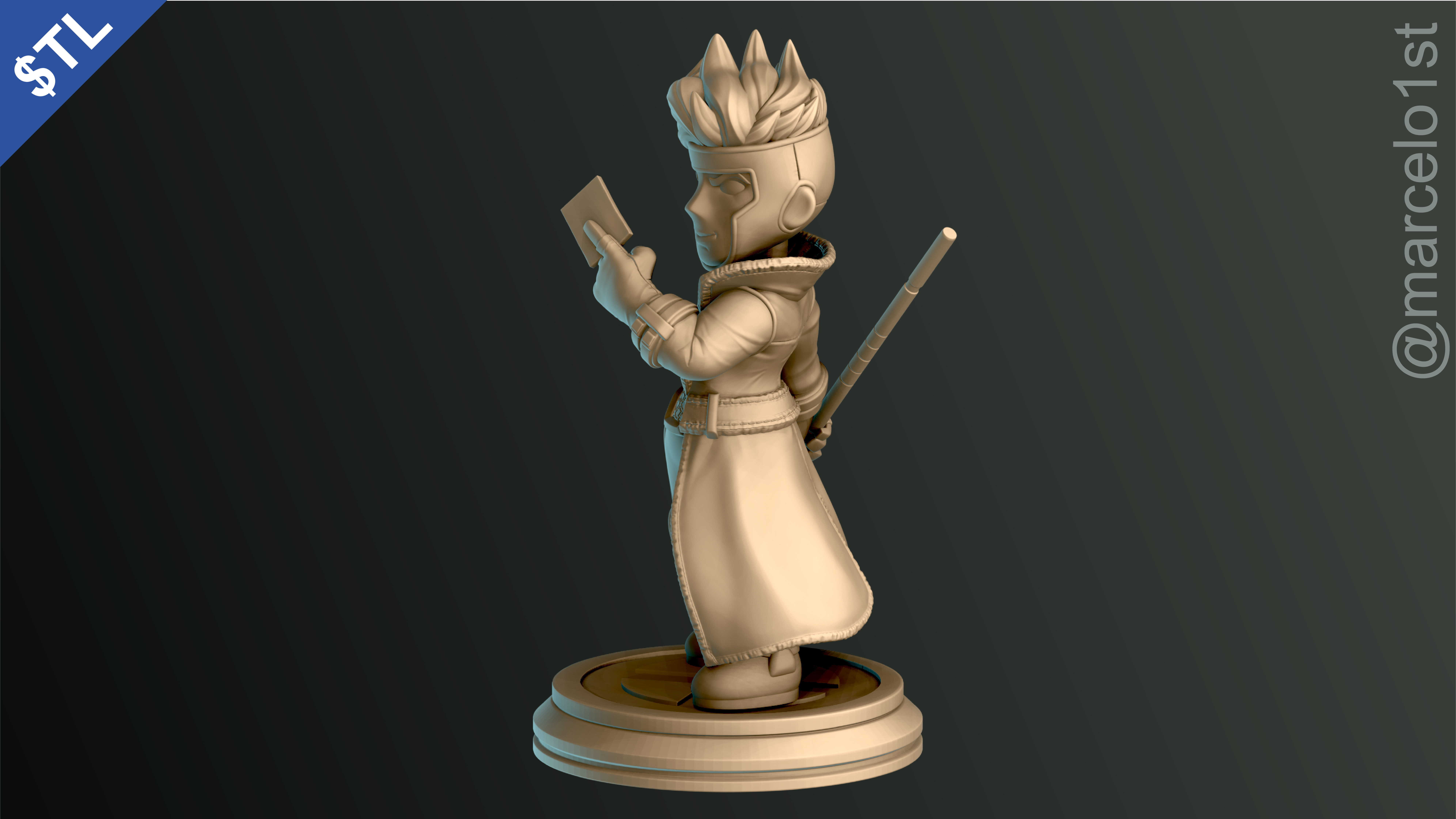SIMPLES - Gambit X-men Classic 3D model 3D printable | CGTrader