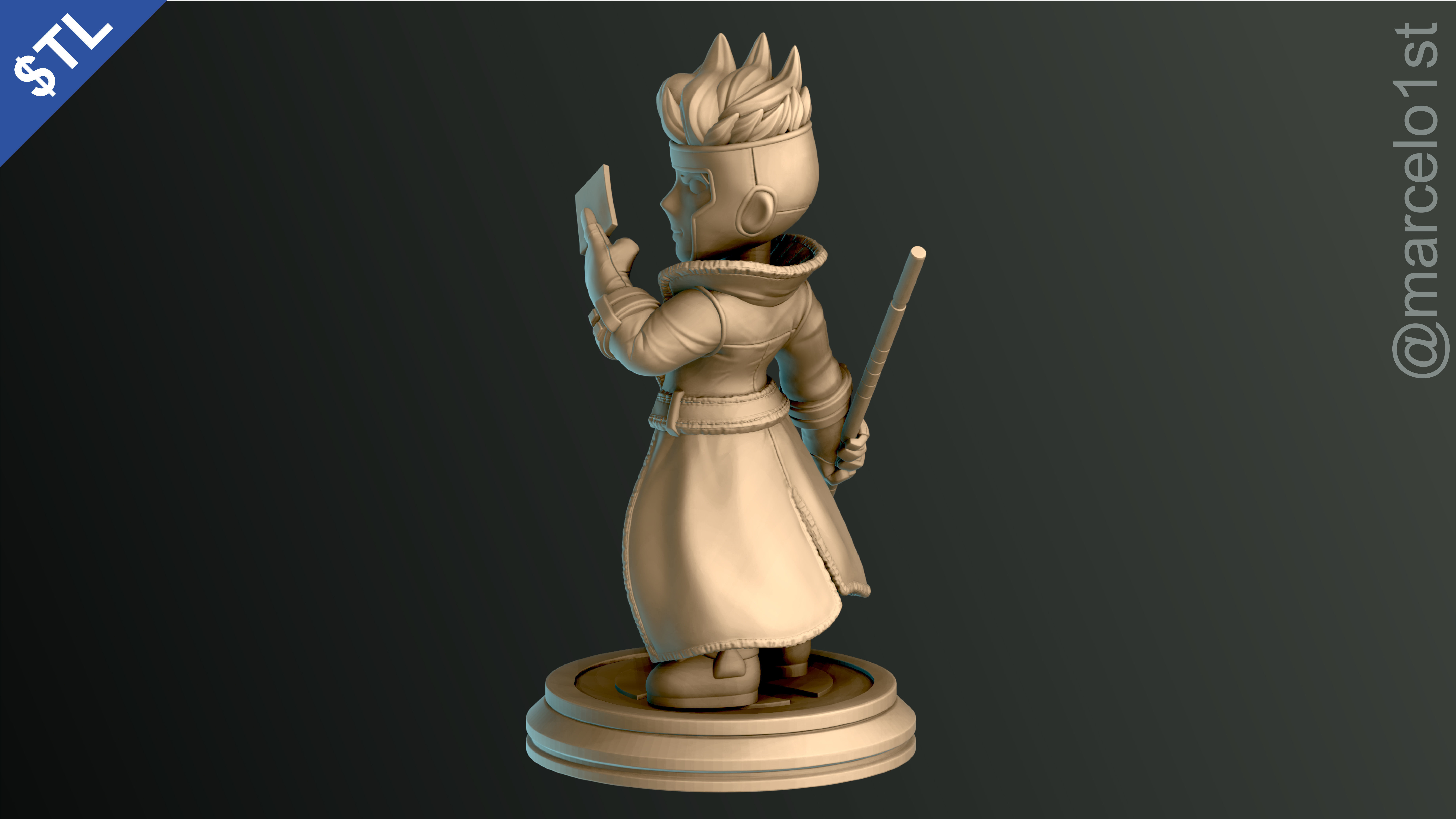 SIMPLES - Gambit X-men Classic 3D model 3D printable | CGTrader