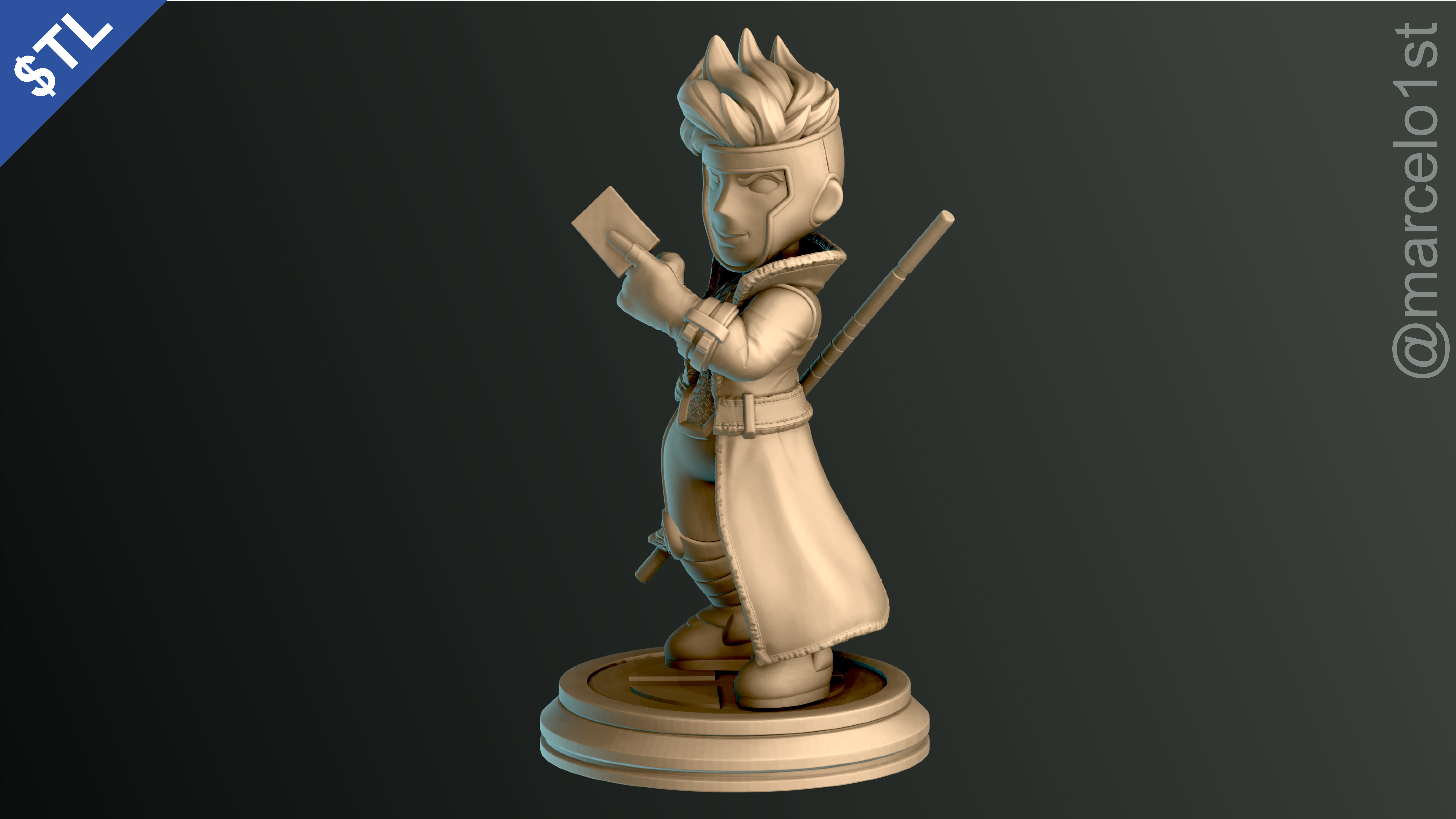 SIMPLES - Gambit X-men Classic 3D model 3D printable | CGTrader