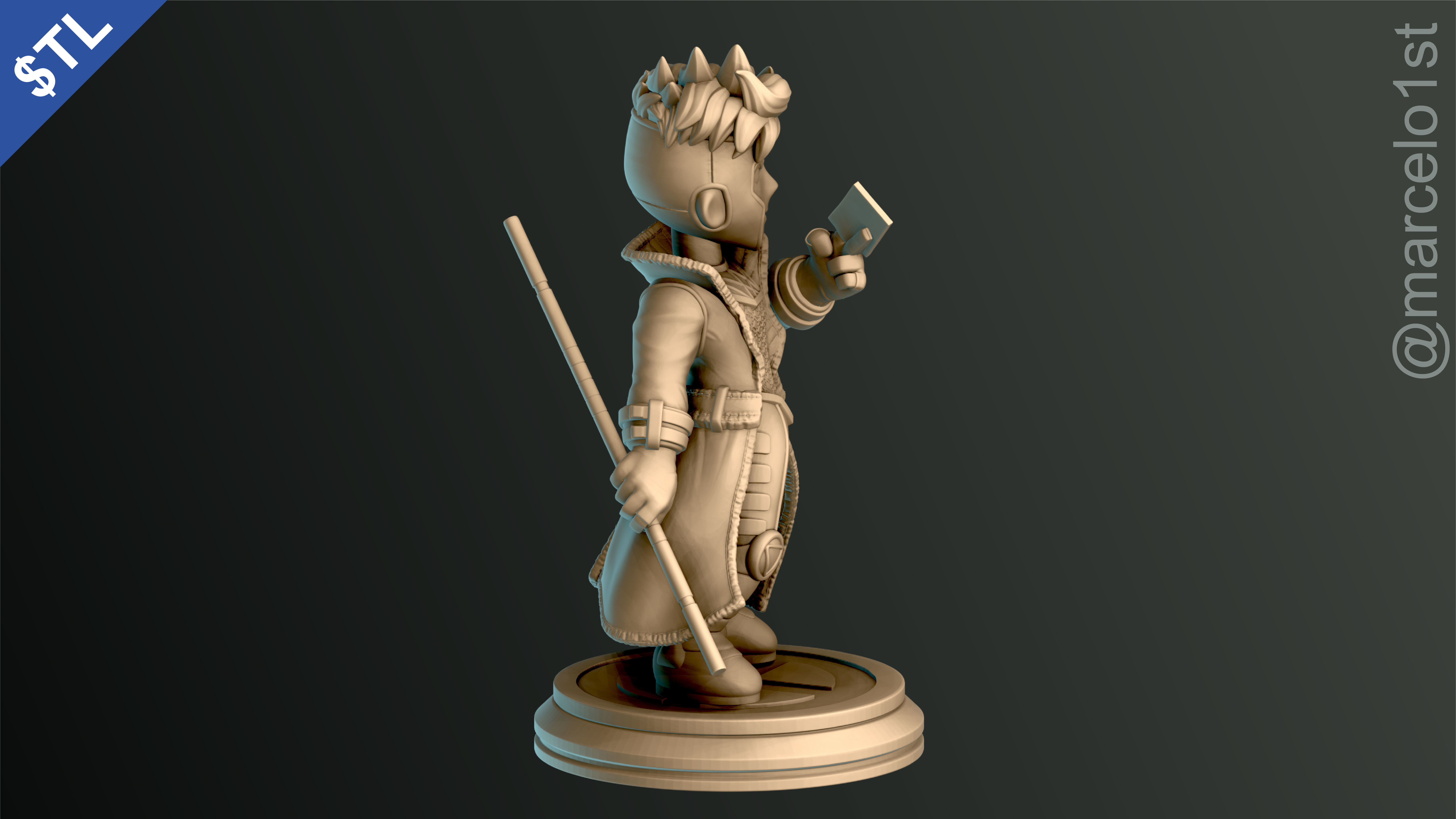 SIMPLES - Gambit 3D model 3D printable | CGTrader