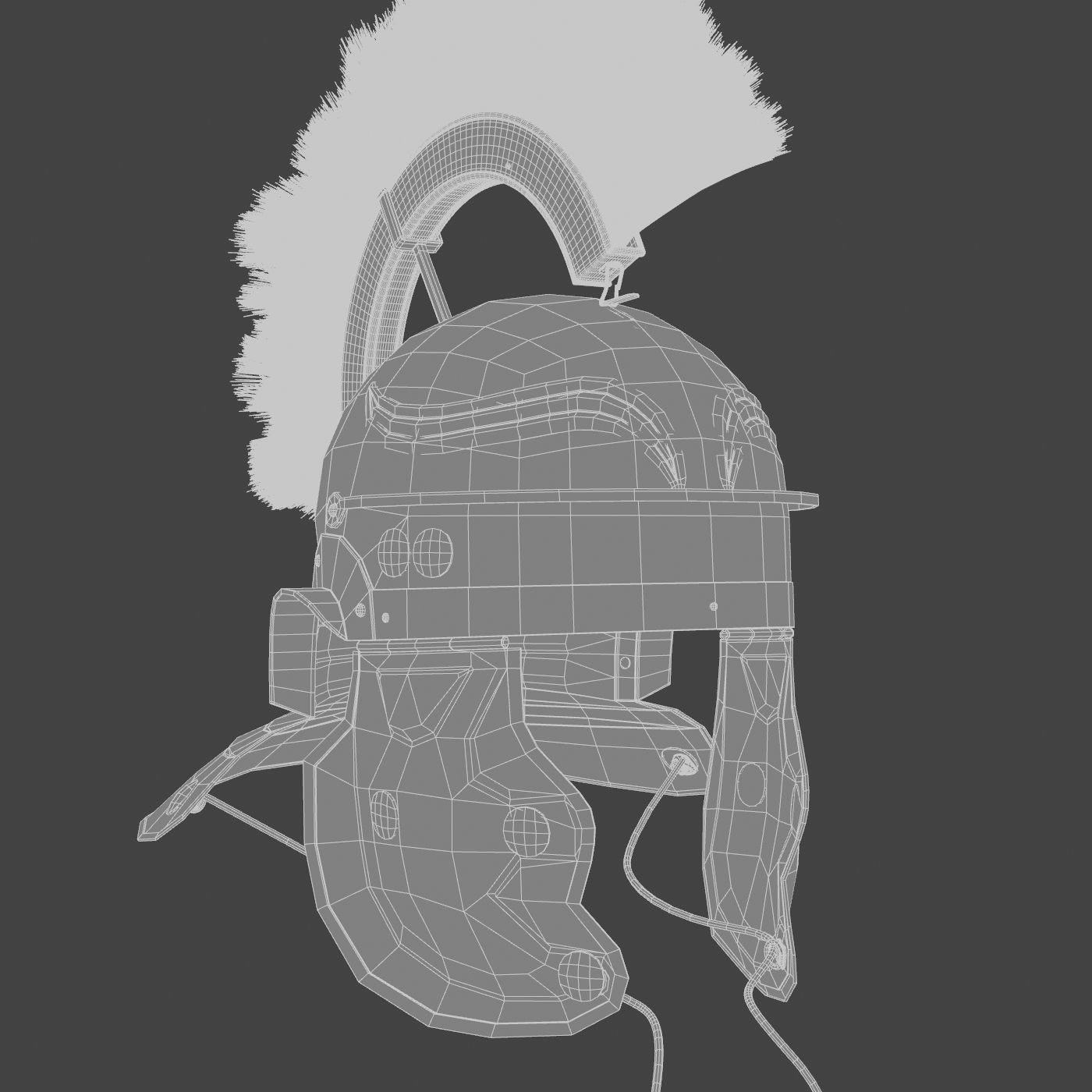 3D model Roman helmet Galea VR / AR / low-poly | CGTrader