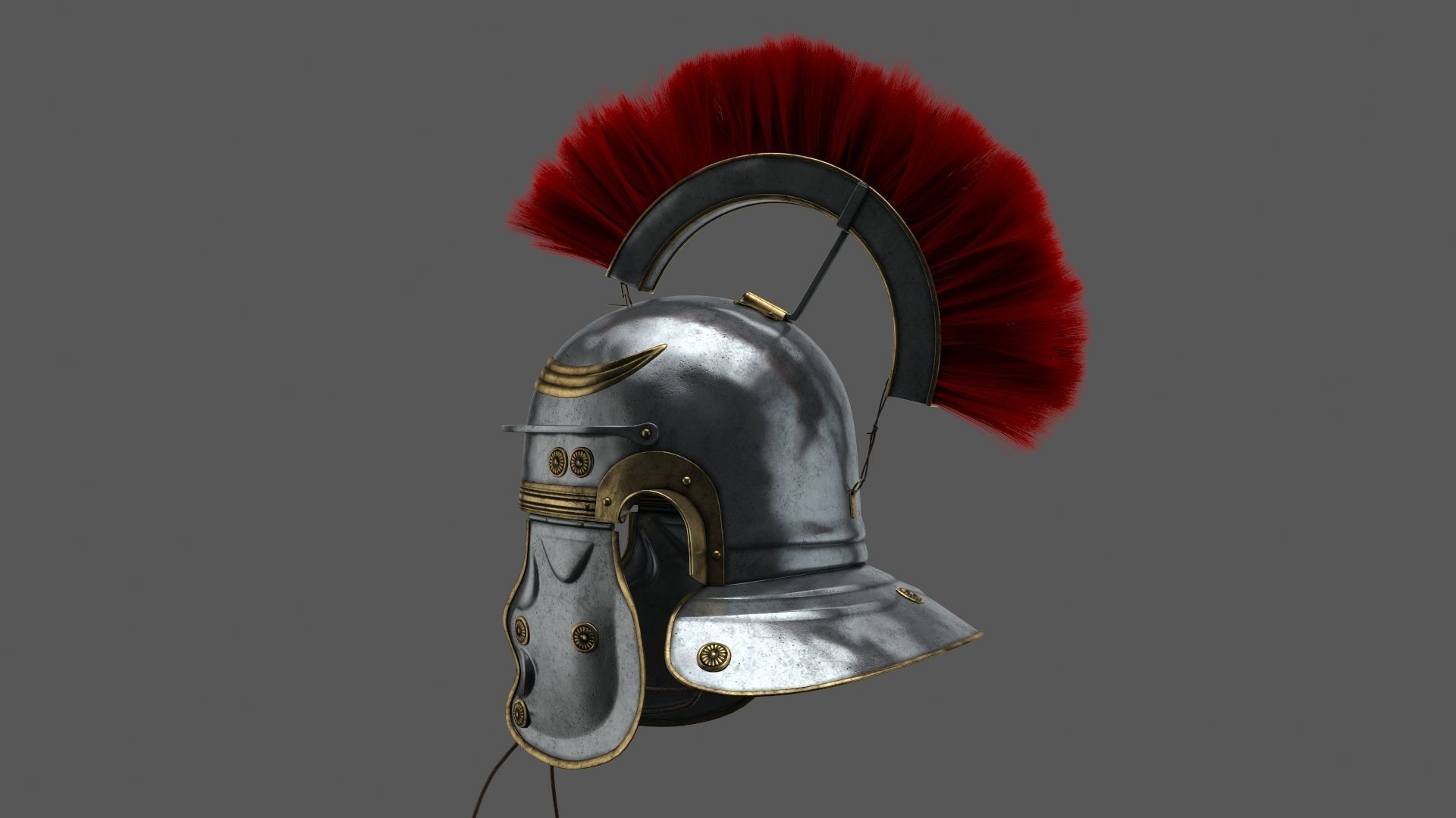 3D model Roman helmet Galea VR / AR / low-poly | CGTrader
