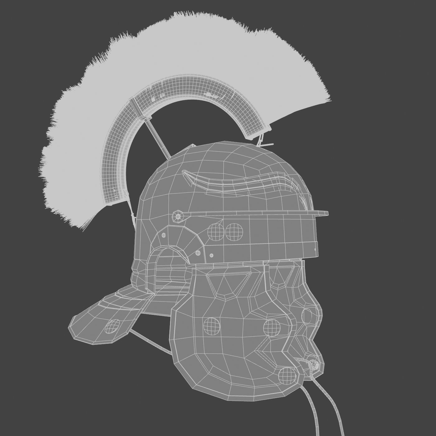 3D model Roman helmet Galea VR / AR / low-poly | CGTrader