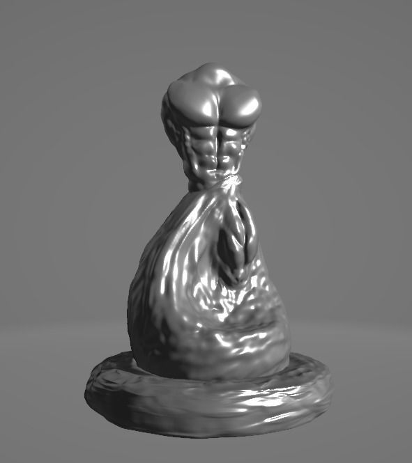 Male Body - 3D Sculpture 3D model 3D printable | CGTrader