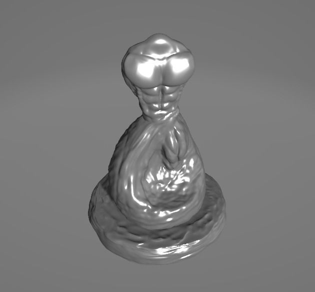 Male Body - 3D Sculpture 3D model 3D printable | CGTrader