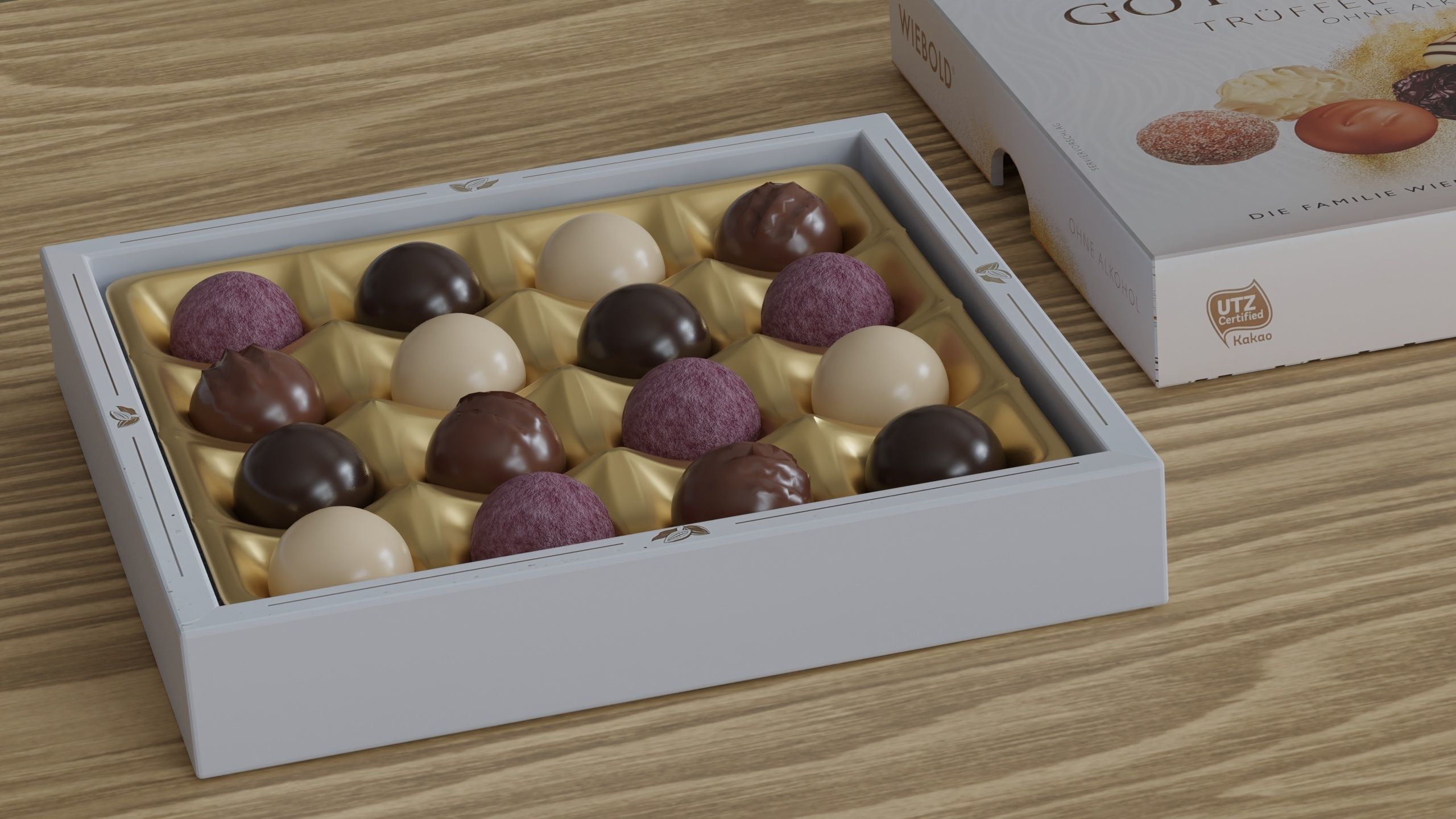Filled chocolate candies high class free 3D model | CGTrader