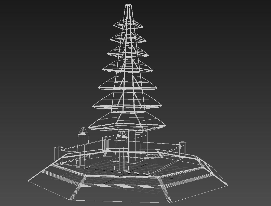 Pure Bali Hindu temple 3D model | CGTrader