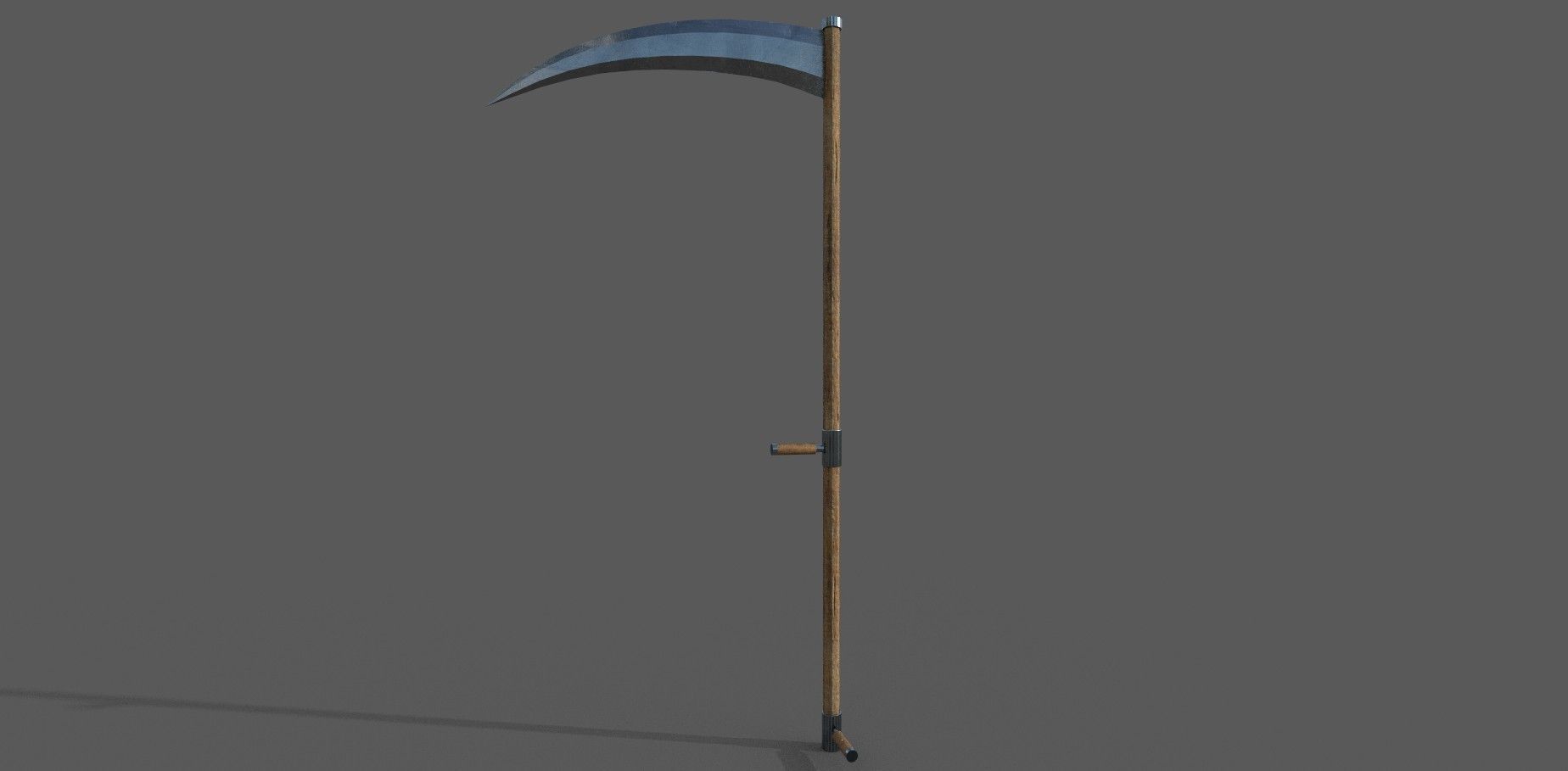 3D model Scythe Low-poly 3D model wooden pole VR / AR / low-poly | CGTrader