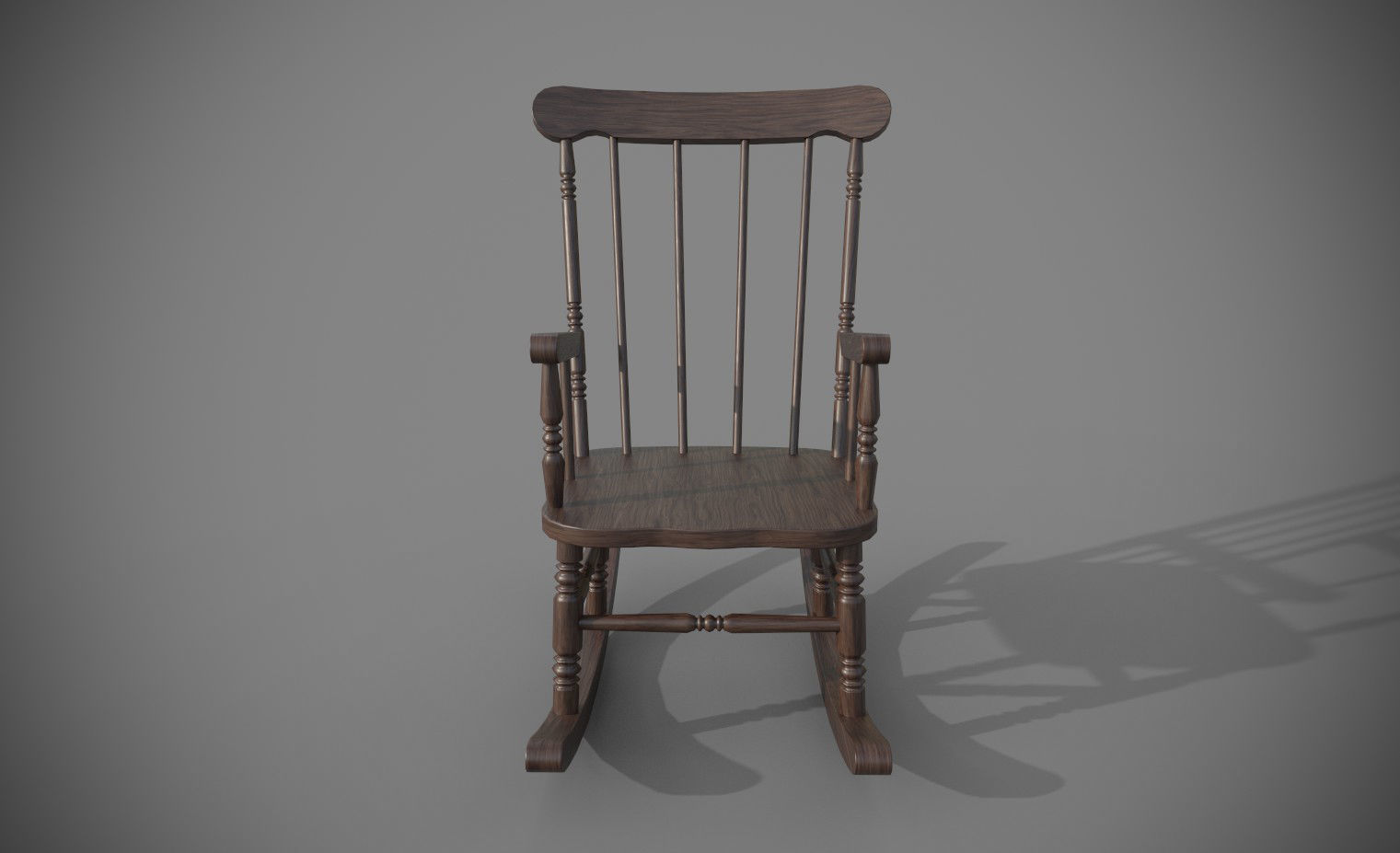 3D model Rocking Chair Low Poly VR / AR / low-poly | CGTrader