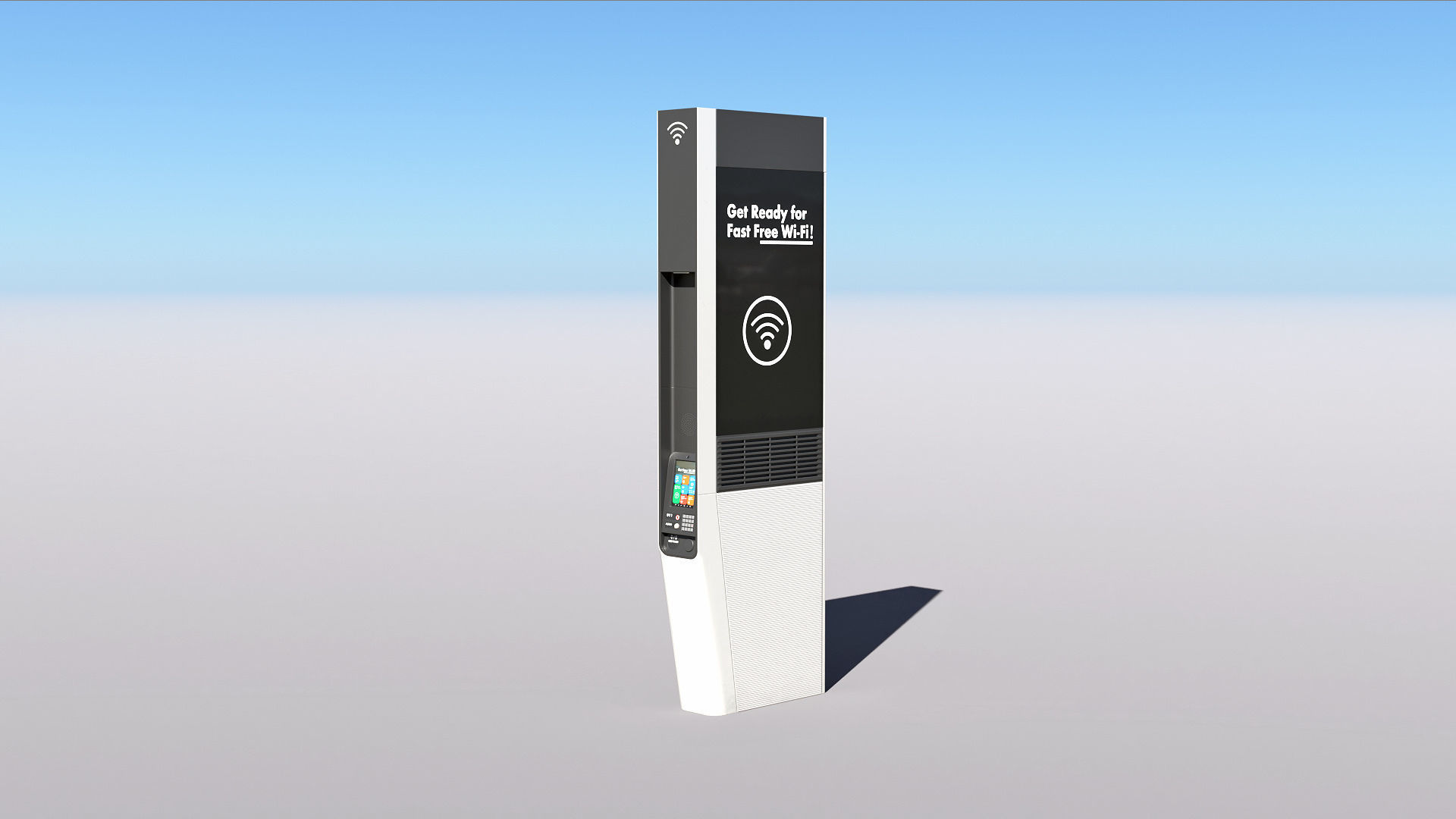 3D model WiFi Kiosk VR / AR / low-poly | CGTrader