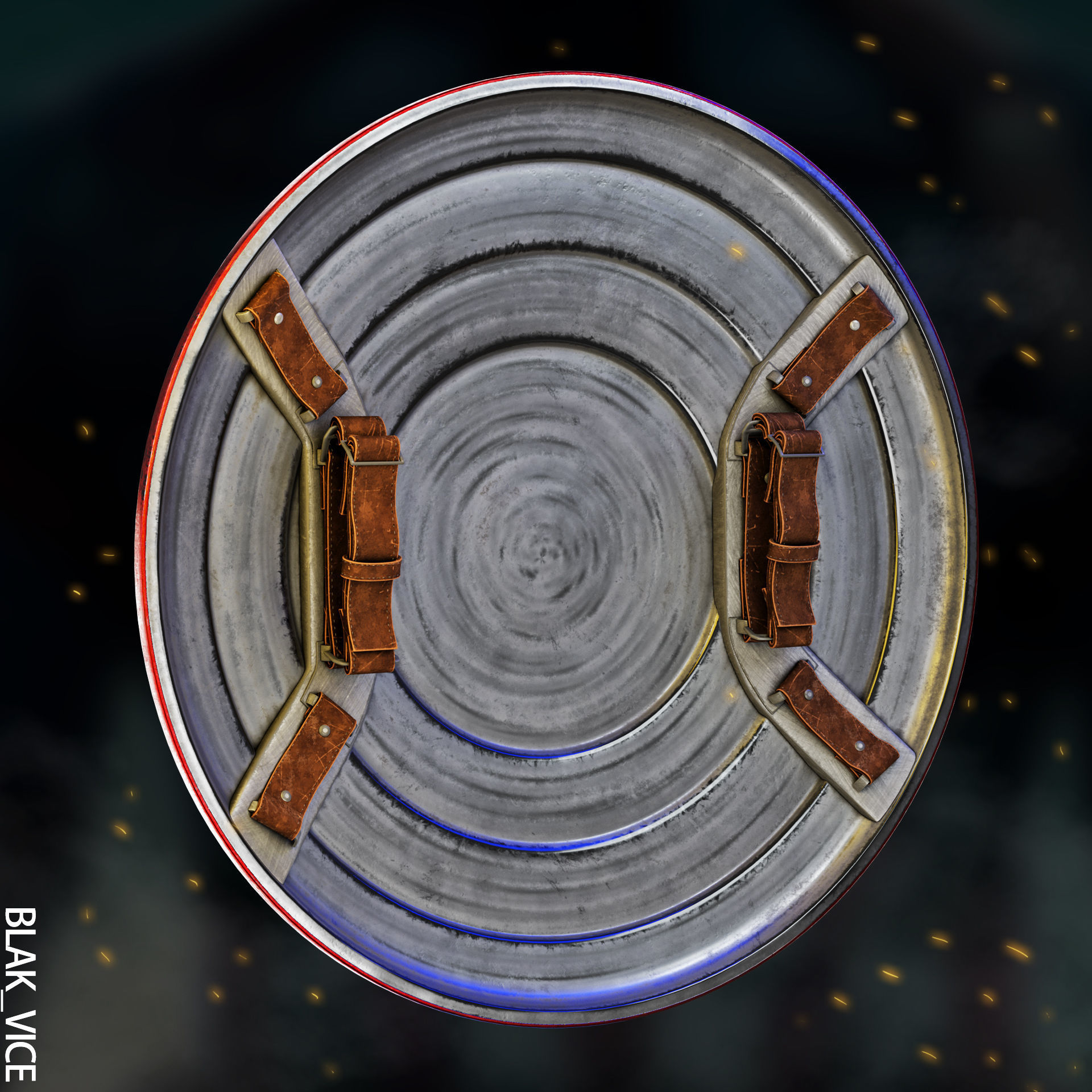 3D model Captain America Shield High Poly Textures VR / AR / low-poly ...