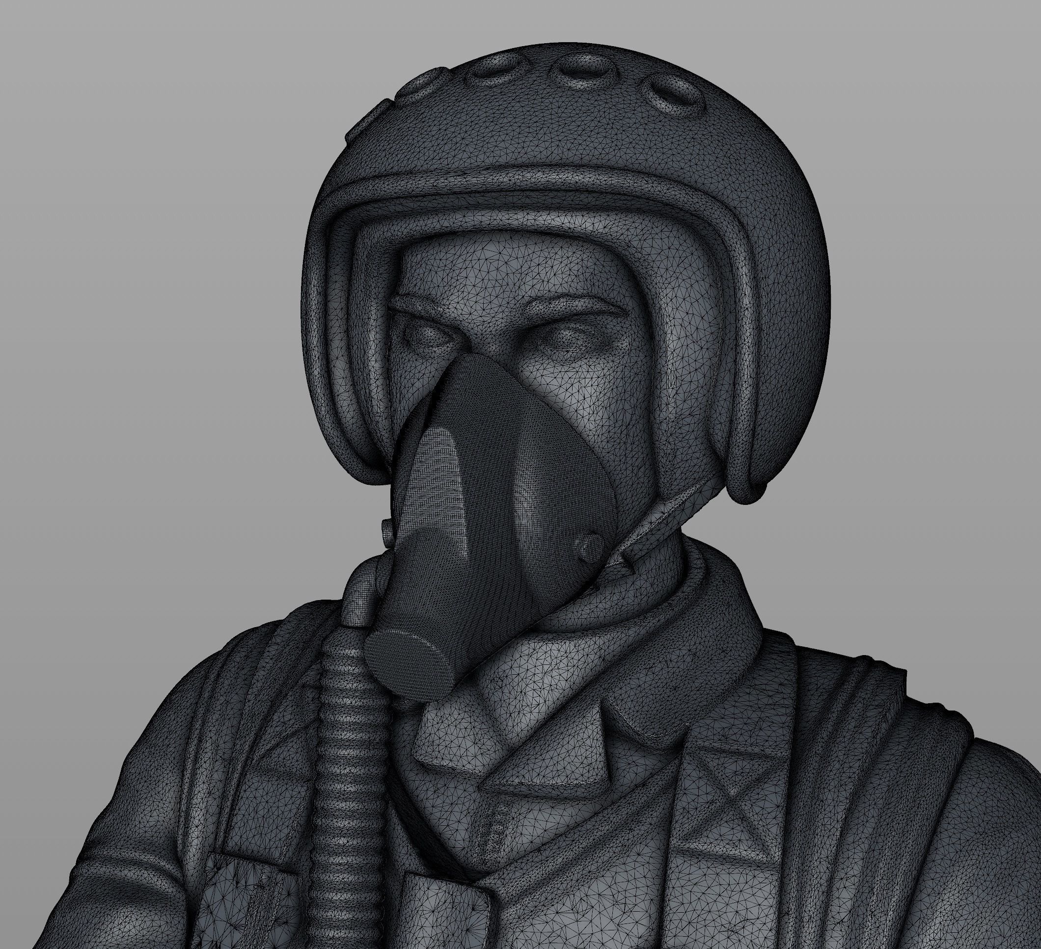 RUSSIAN JET-PILOT 3D model 3D printable | CGTrader