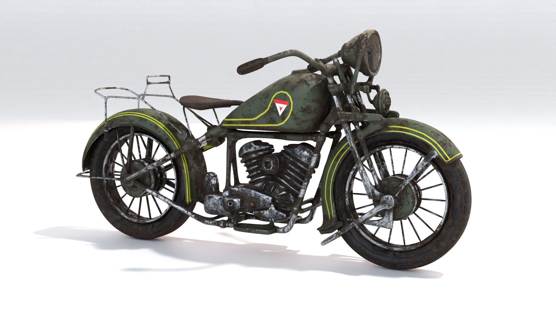 3D model Army motor Sokol 1000 PBR Game Ready VR AR low-poly 3d model ...