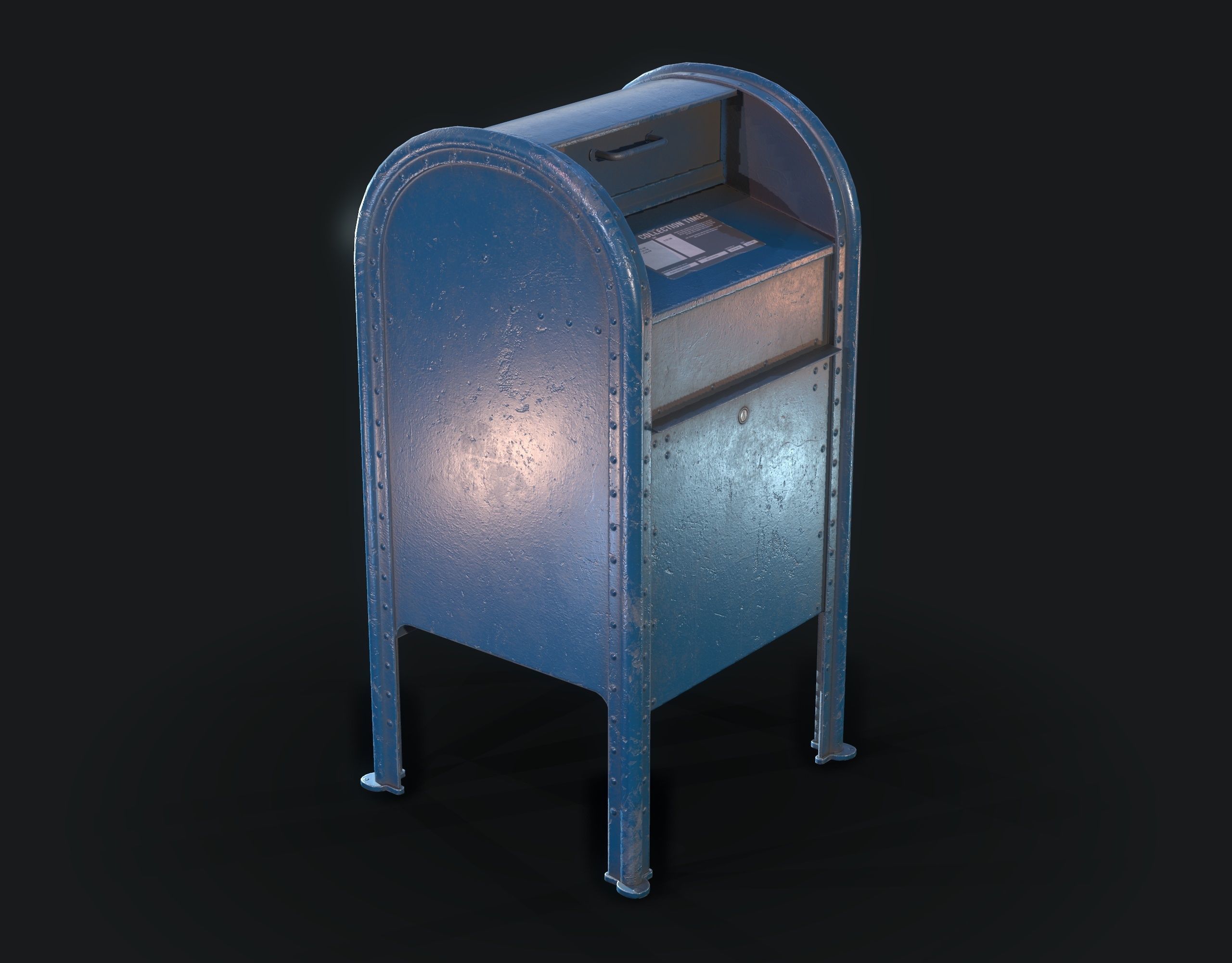 3D model Mailbox metal mail box VR / AR / low-poly | CGTrader