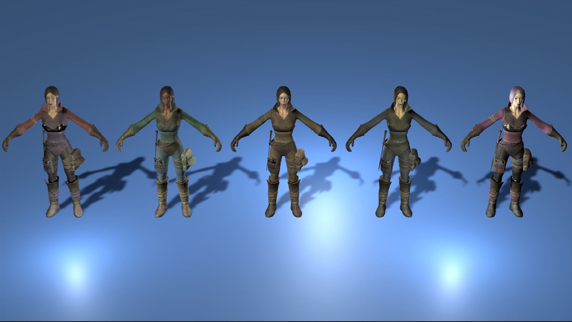 3D model Female Robber VR / AR / low-poly rigged animated | CGTrader