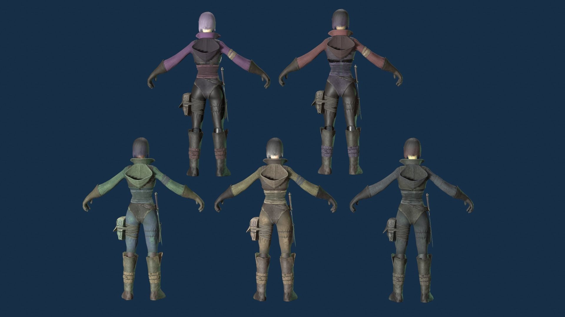 3D model Female Robber VR / AR / low-poly rigged animated | CGTrader