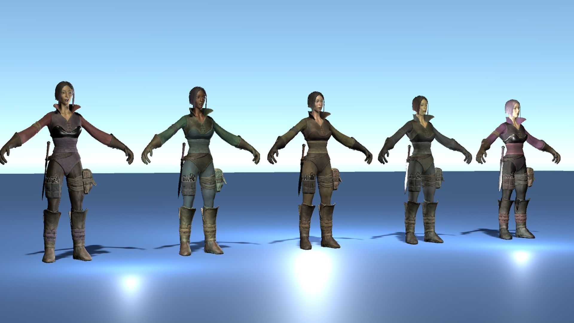 3D model Female Robber VR / AR / low-poly rigged animated | CGTrader