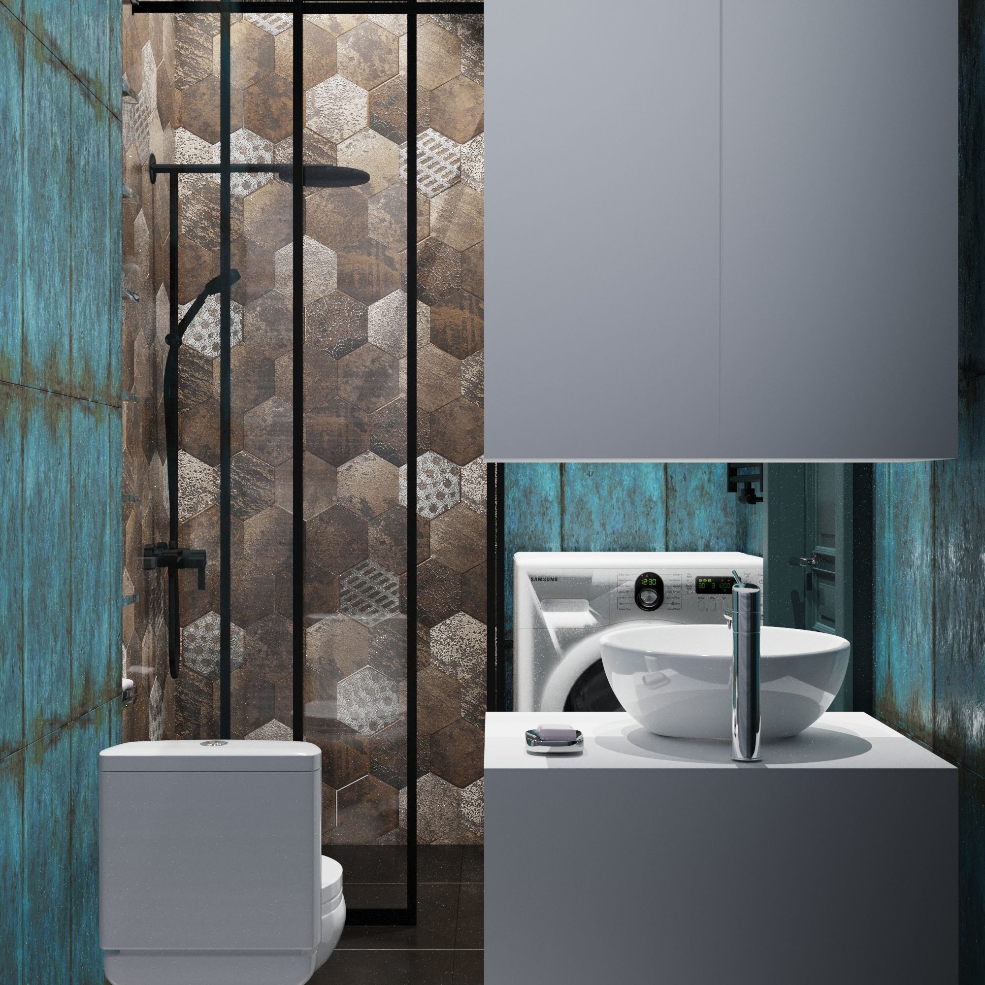 3D model bathroom toilet interior design room VR / AR / low-poly | CGTrader